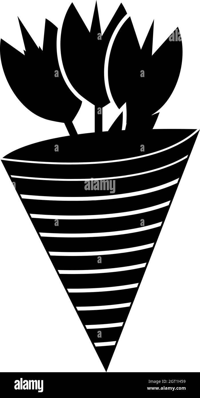 Rose simple vector icon Cut Out Stock Images & Pictures - Alamy