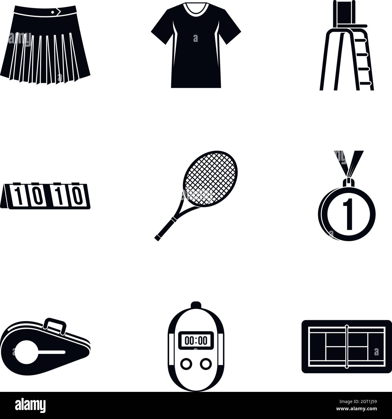 Set fitness icons in Stock Vector Images - Alamy