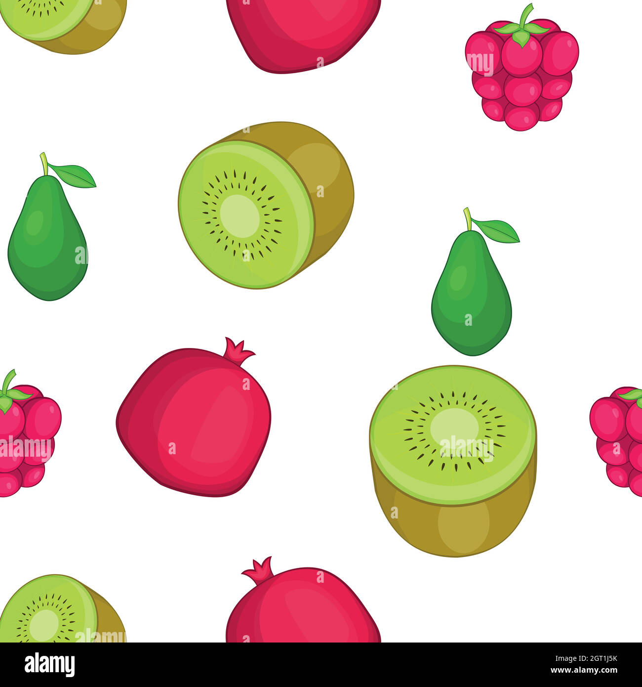 Types of fruit pattern, cartoon style Stock Vector Image & Art - Alamy