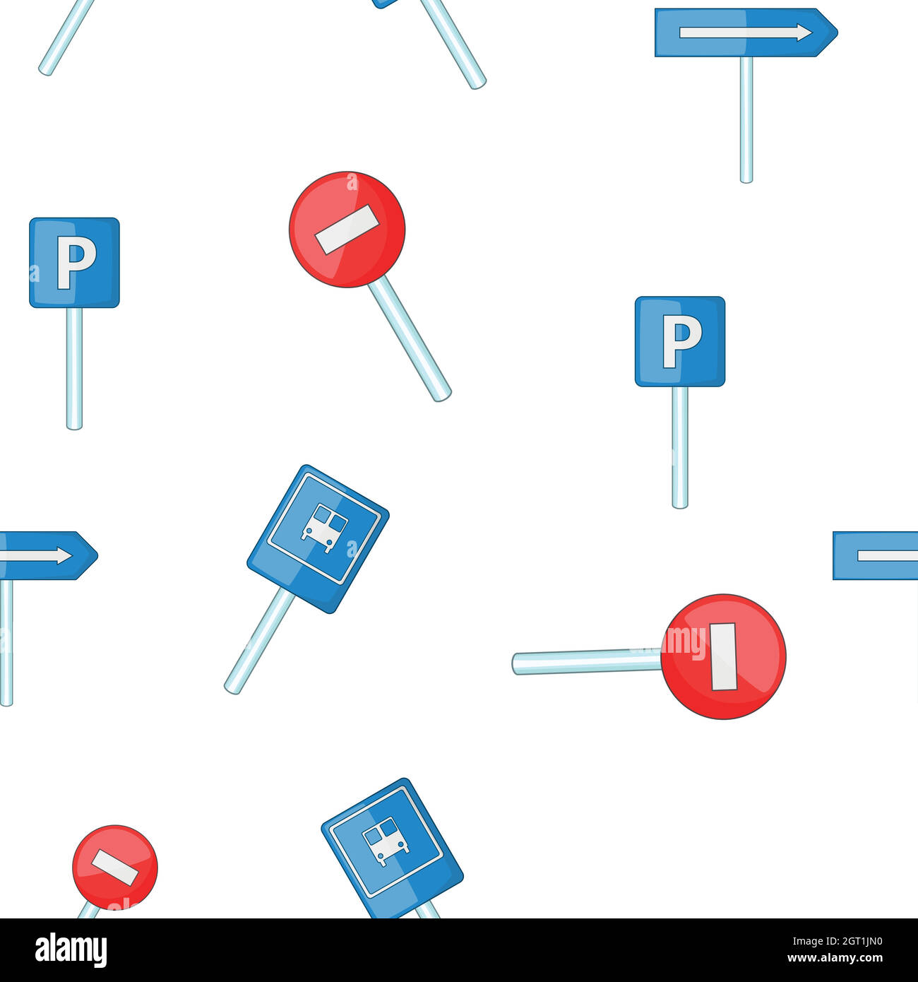 Cartoon highway road Cut Out Stock Images & Pictures - Alamy