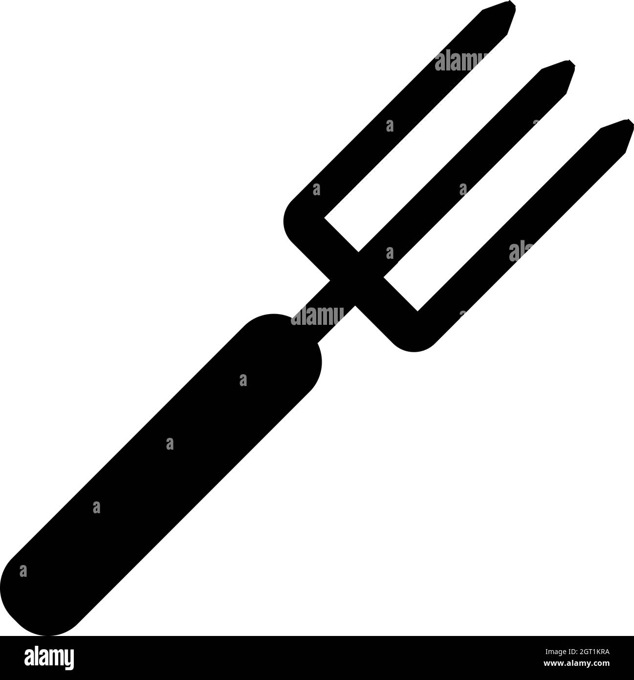 Gardening rake illustration vector Black and White Stock Photos ...
