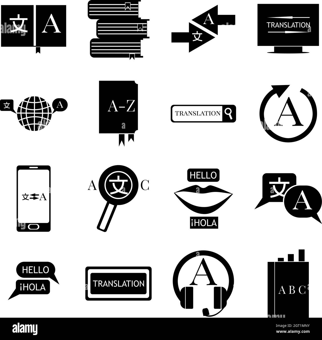 Speech translator app Stock Vector Images - Alamy