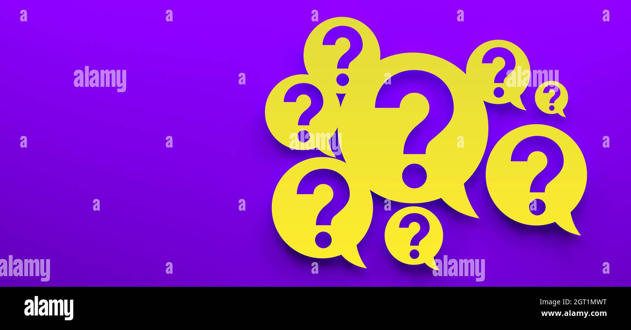 Multi colored Question marks Stock Photo - Alamy