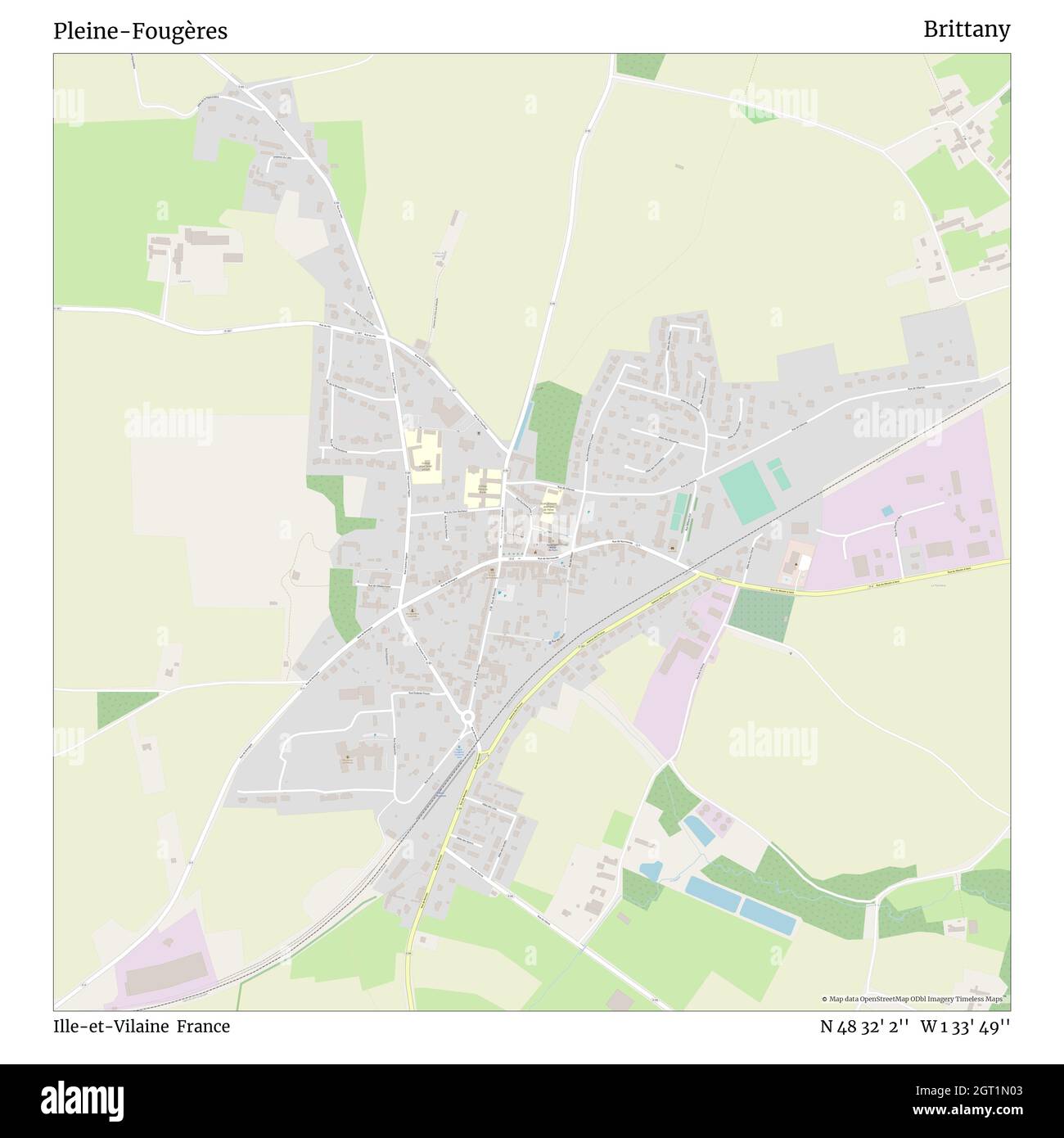 Map of fougeres hi-res stock photography and images - Alamy
