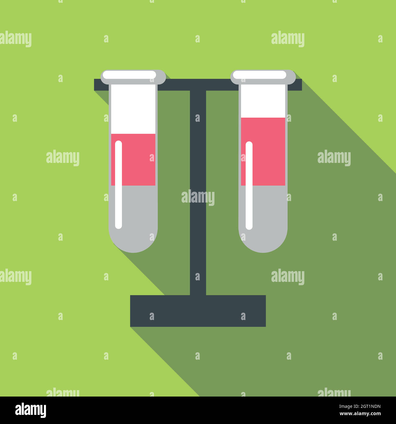 Test tube icon, flat style Stock Vector Image & Art - Alamy
