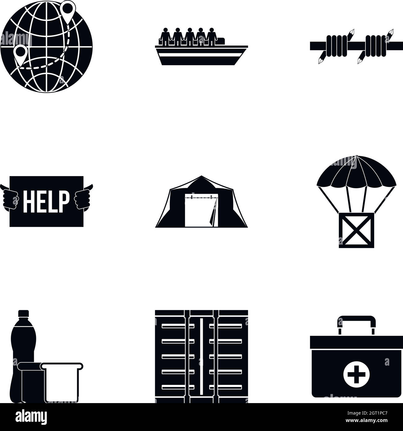 War fugitives Stock Vector Images - Alamy