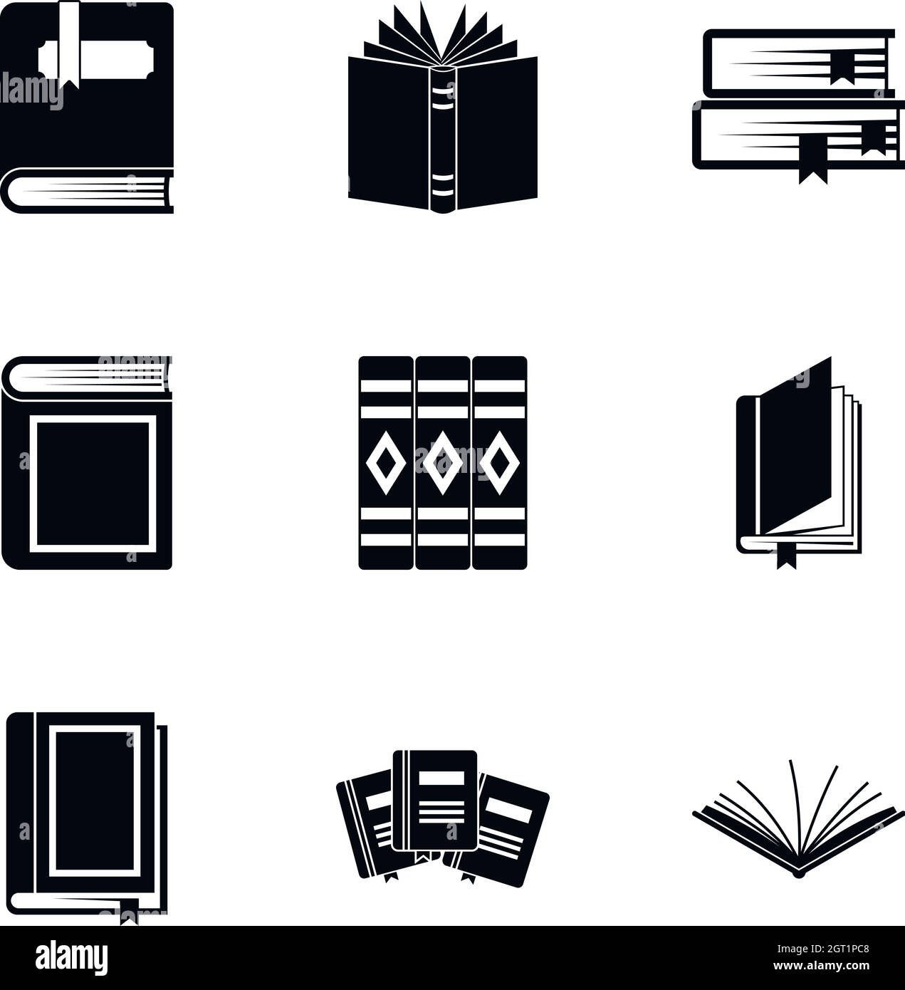 Books icons set, simple style Stock Vector Image & Art - Alamy