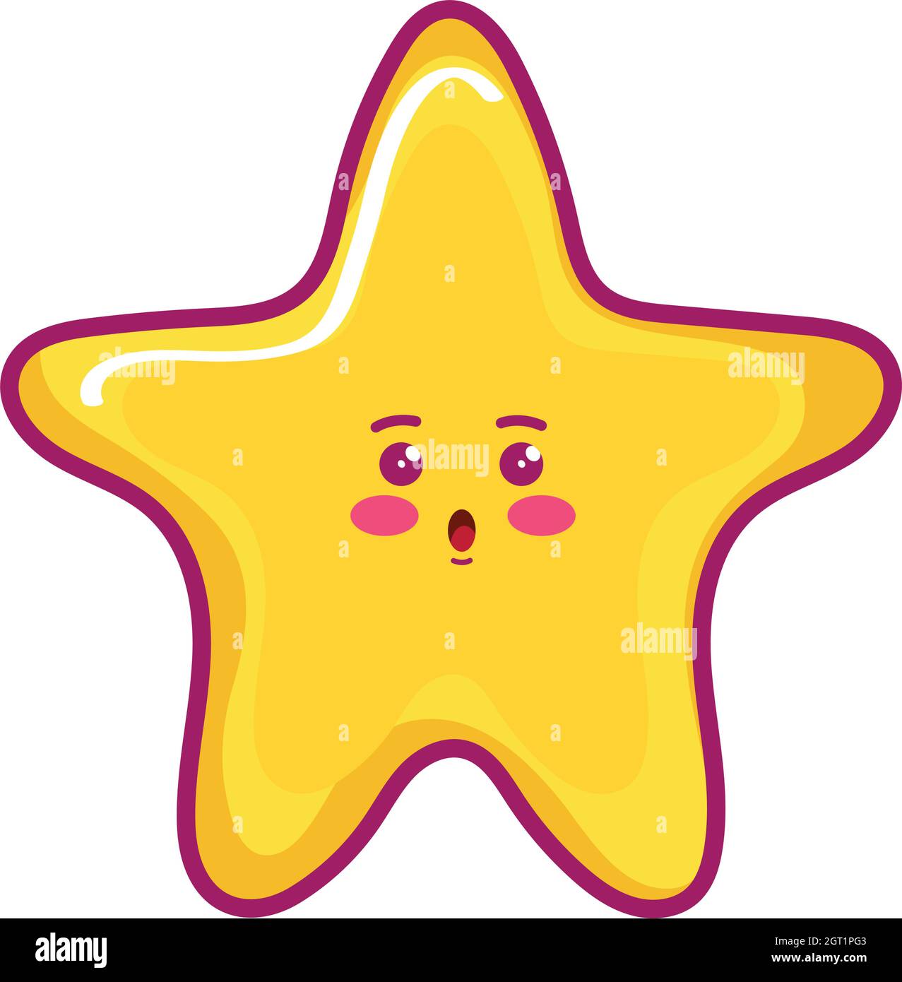 cute star kawaii Stock Vector Image & Art - Alamy