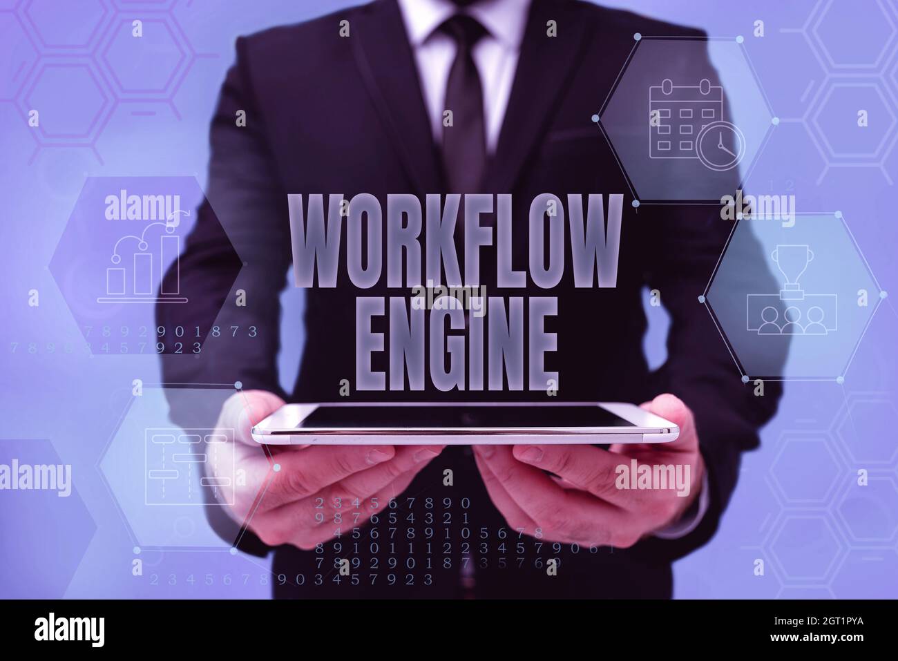 Hand writing sign Workflow Engine. Internet Concept software ...