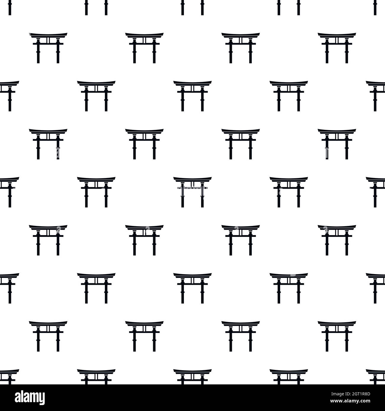 Japan gate pattern, simple style Stock Vector Image & Art - Alamy
