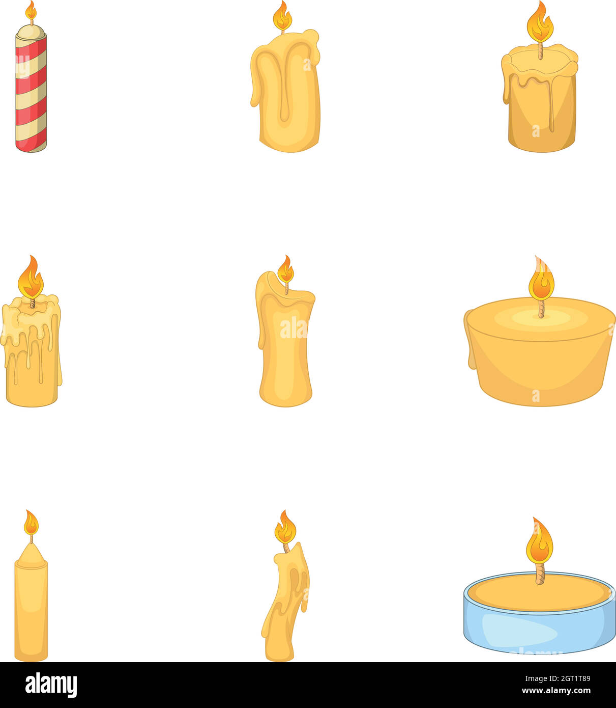 Fire celebration icon cartoon hi-res stock photography and images - Alamy