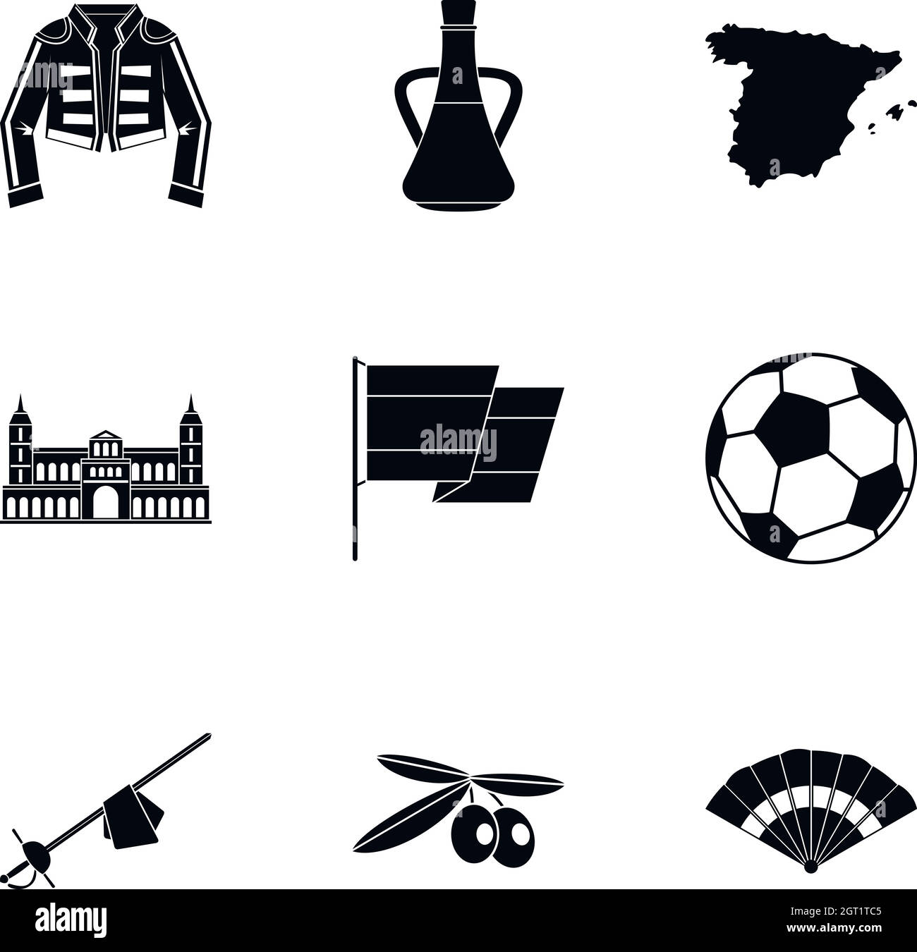 Europe country icons Stock Vector Images - Alamy