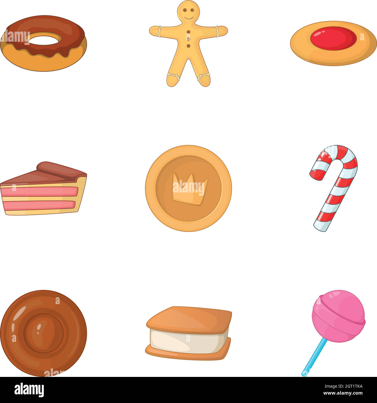 Cartoon muffin ice cream Stock Vector Images - Alamy