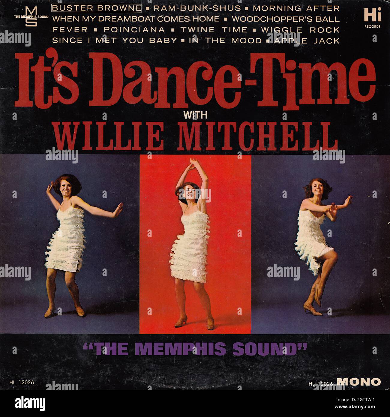 Willie Mitchell - It's dance time - Vintage Vinyl Record Cover Stock ...