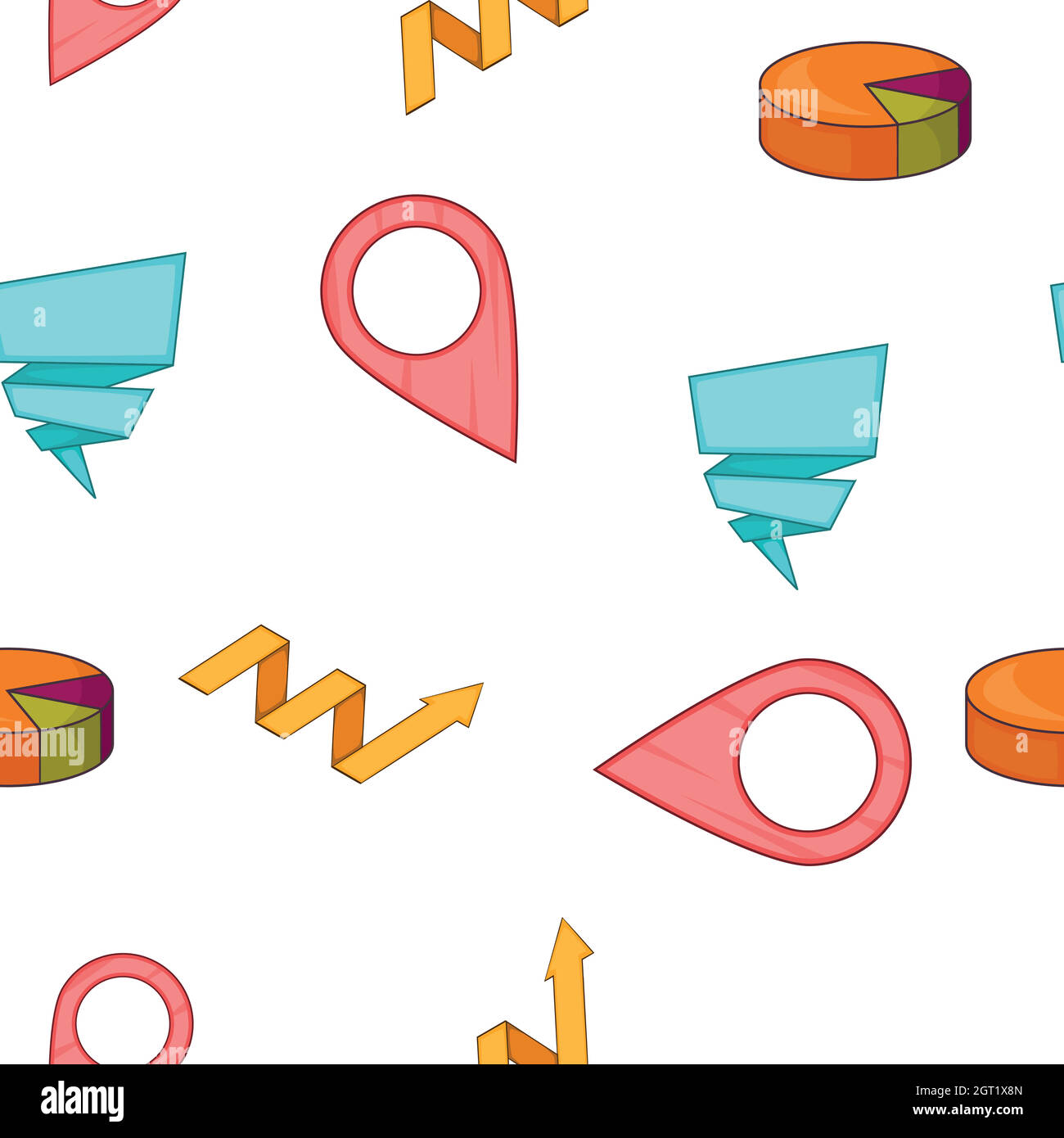 Schedule pattern, cartoon style Stock Vector Image & Art - Alamy