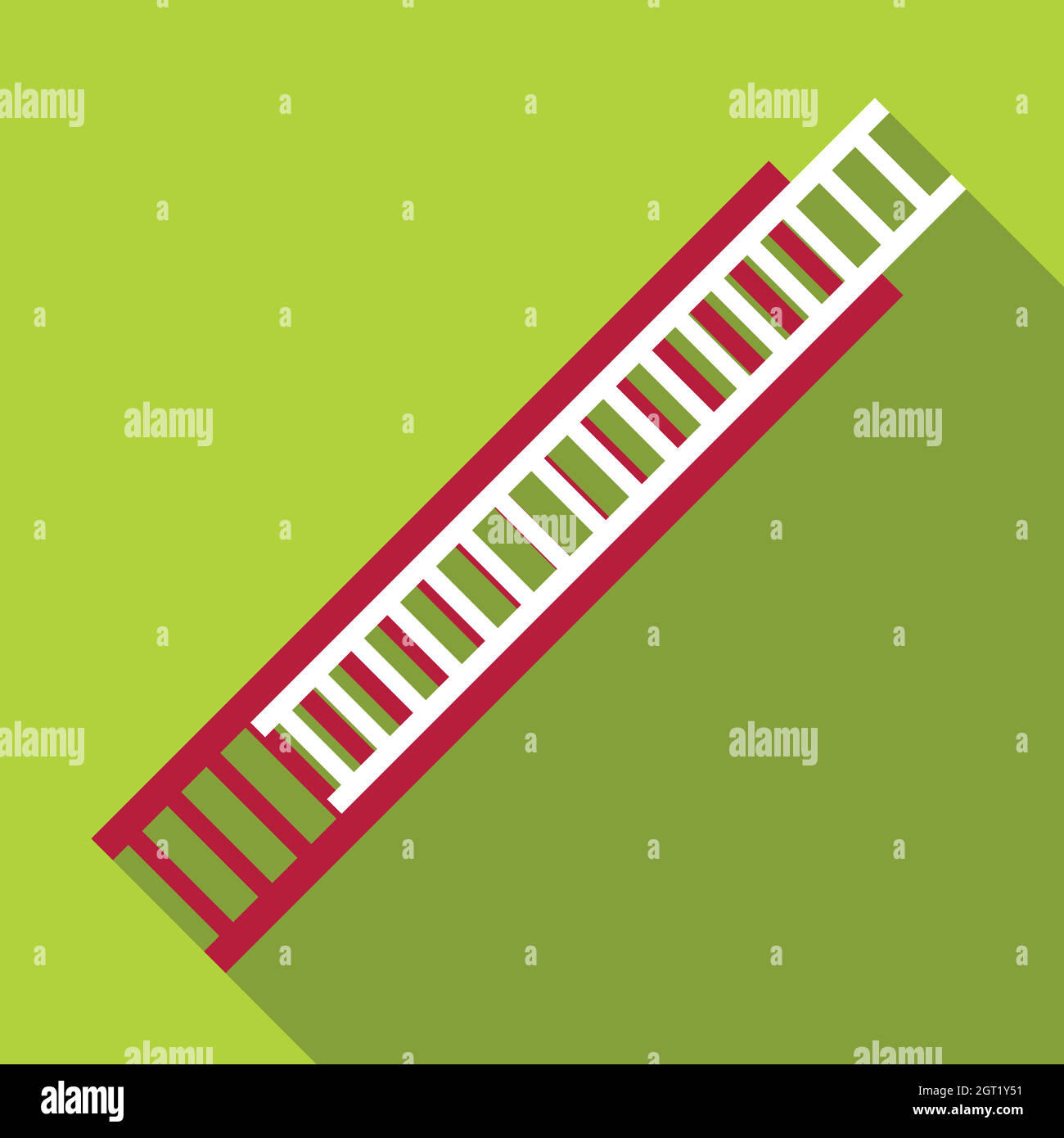 Fire engine with ladder Stock Vector Images - Alamy