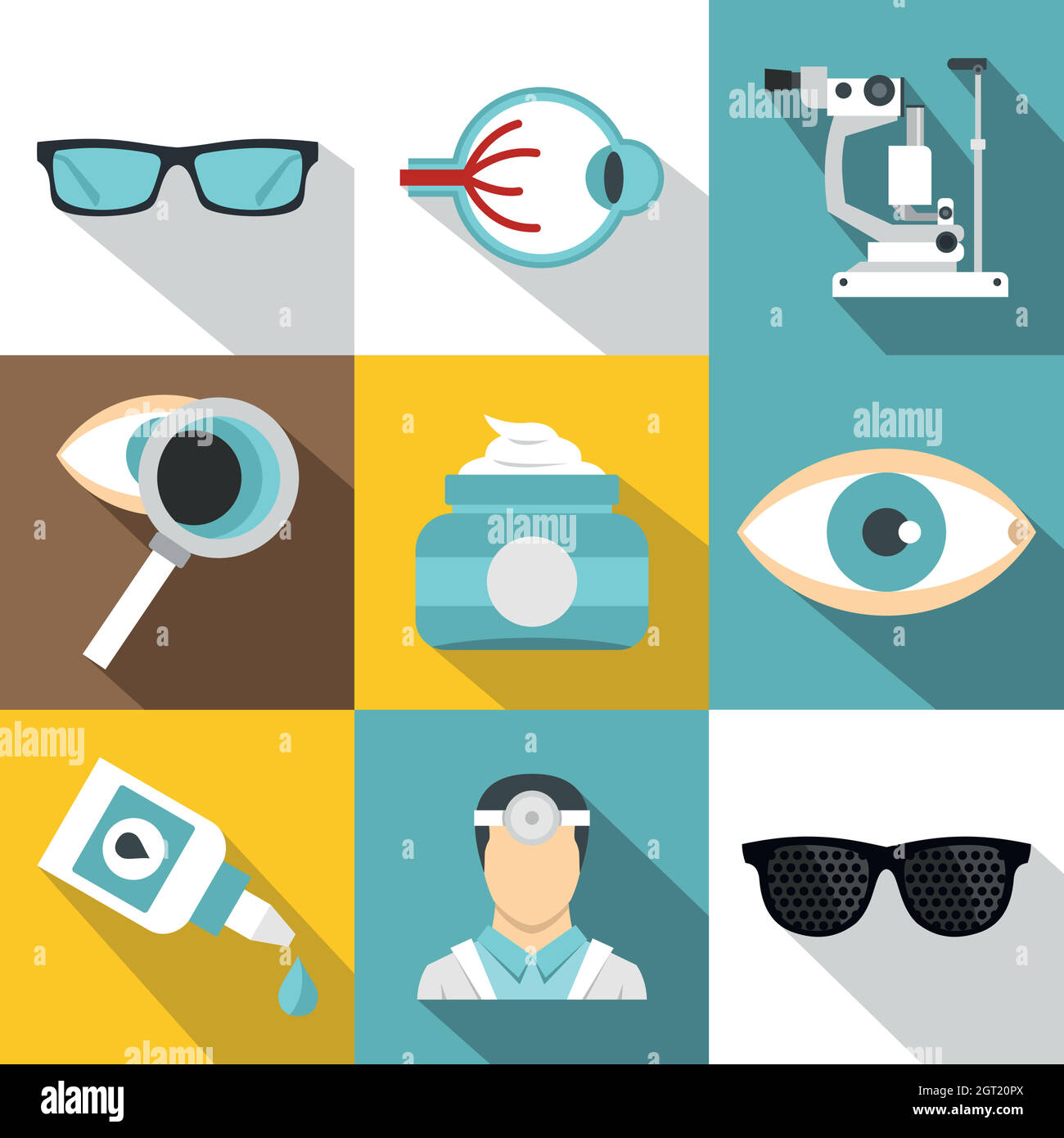 Light shadow eyes vision Stock Vector Images - Alamy