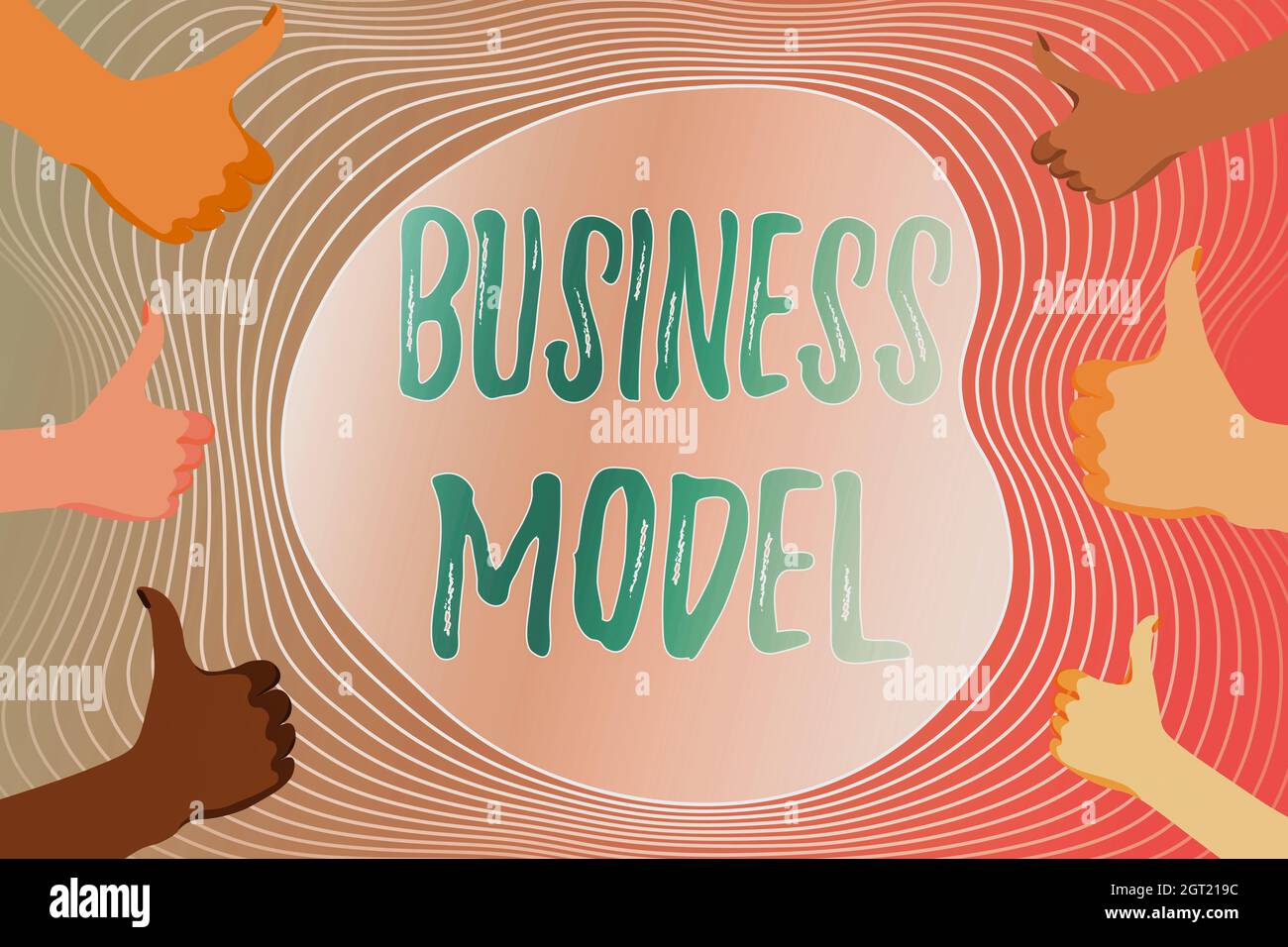 Writing Displaying Text Business Model Internet Concept Strategy That