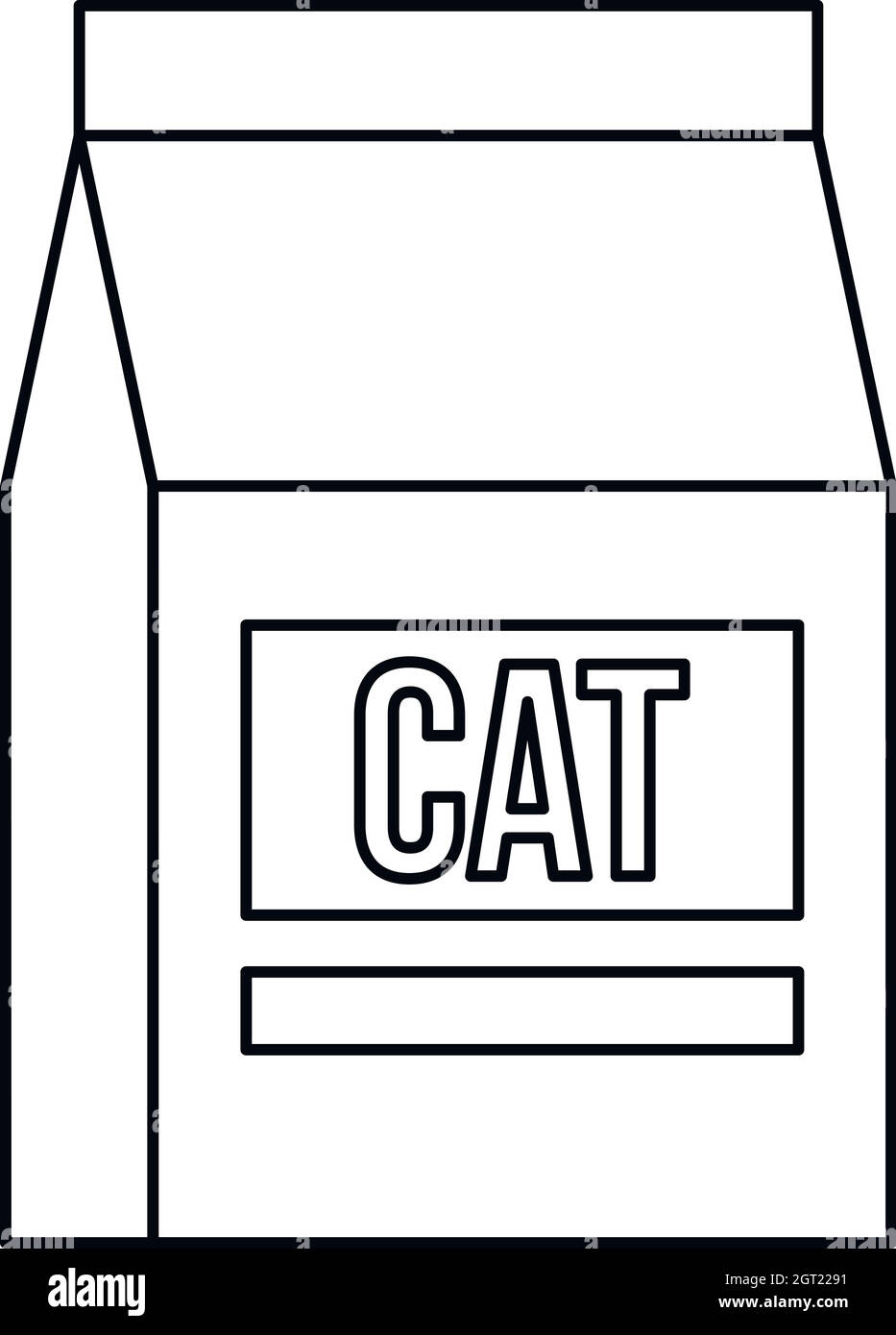 Cat food icon outline hi-res stock photography and images - Alamy