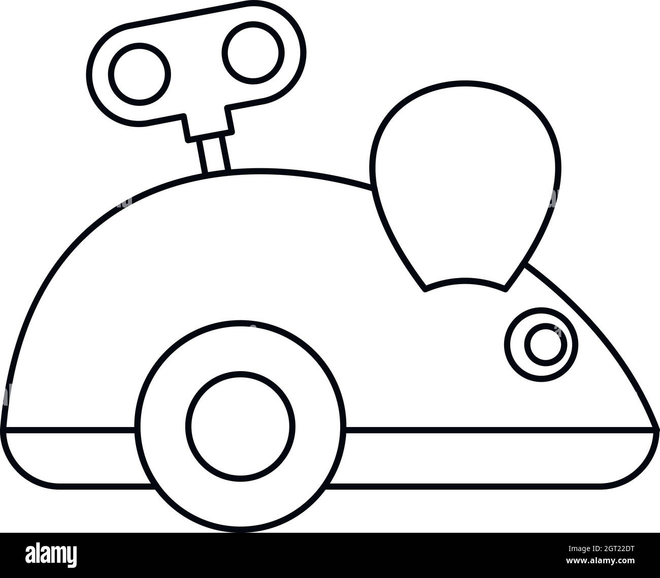 Clockwork mouse icon, outline style Stock Vector Image & Art - Alamy