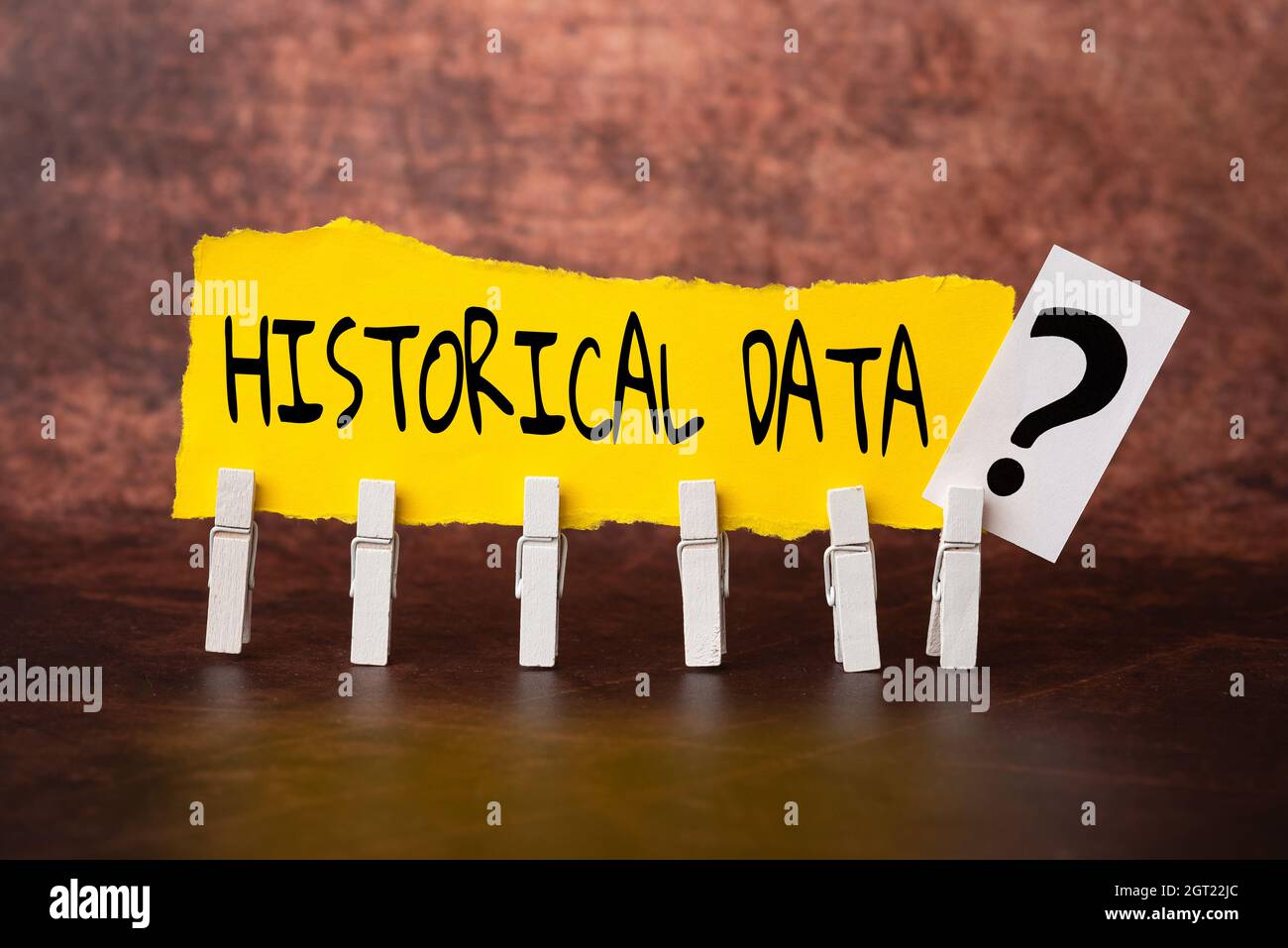 Text showing inspiration Historical Data. Concept meaning collected ...