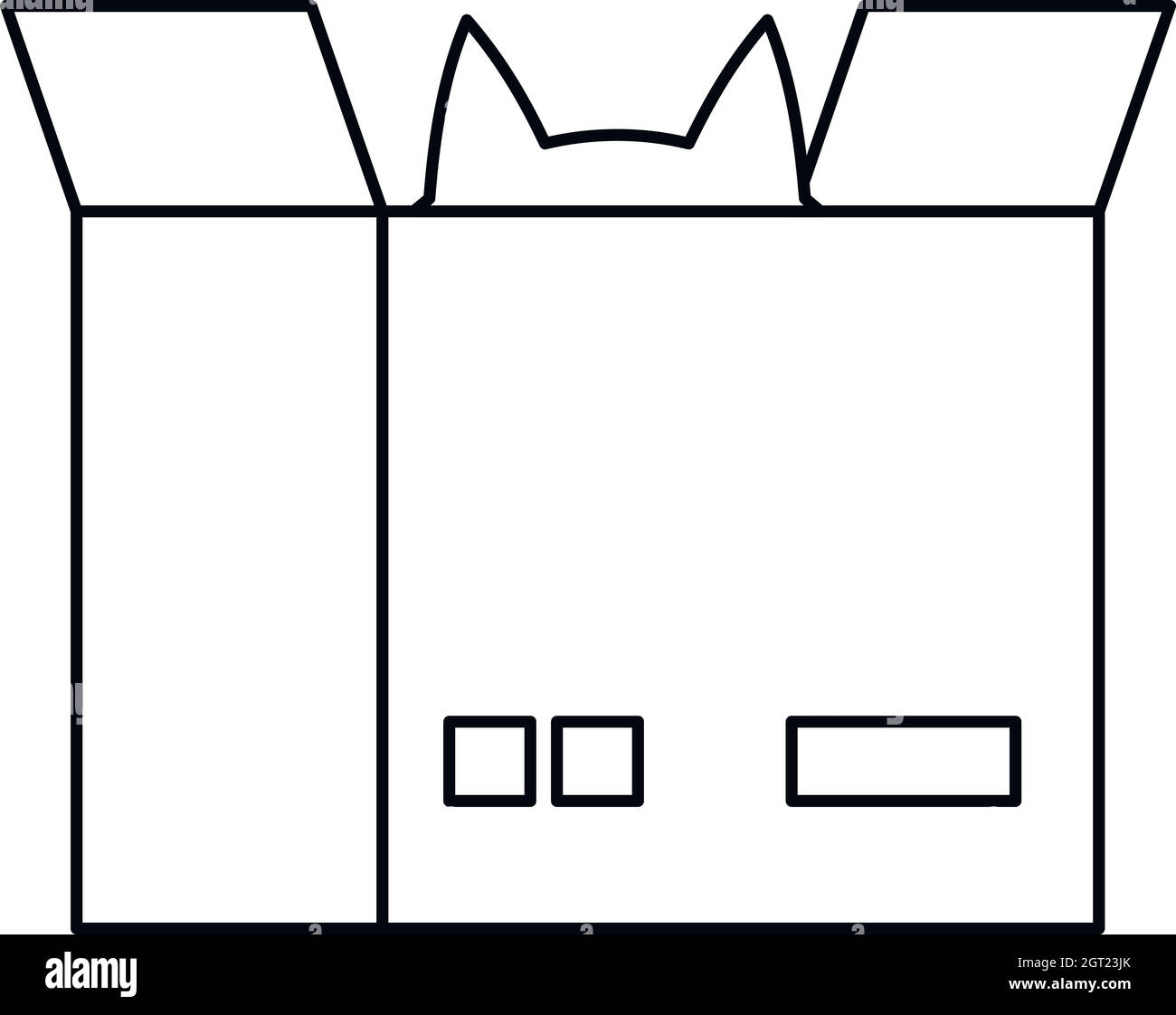 Cat box cardboard Stock Vector Images - Alamy