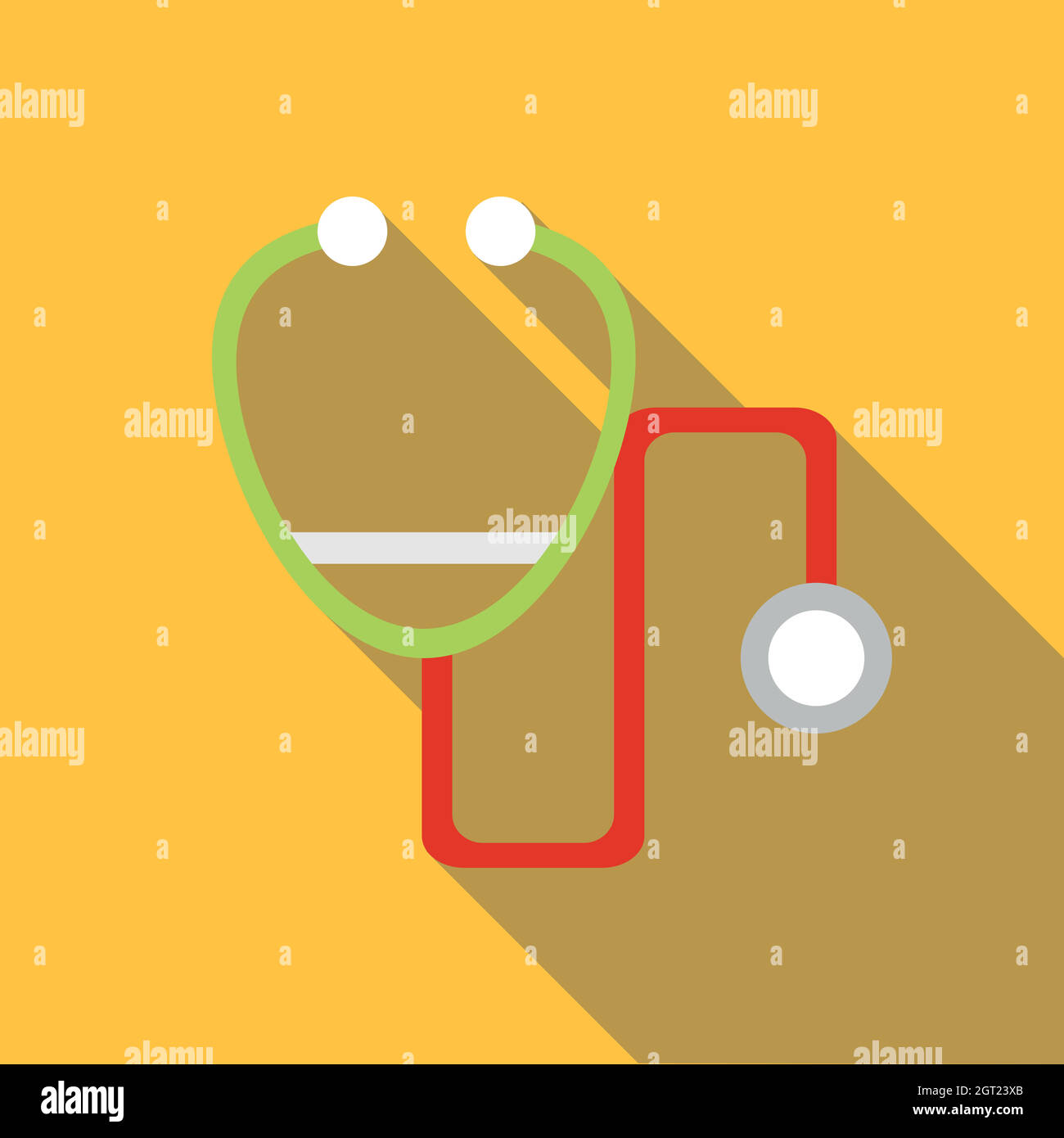 Stethoscope icon, flat style Stock Vector Image & Art - Alamy