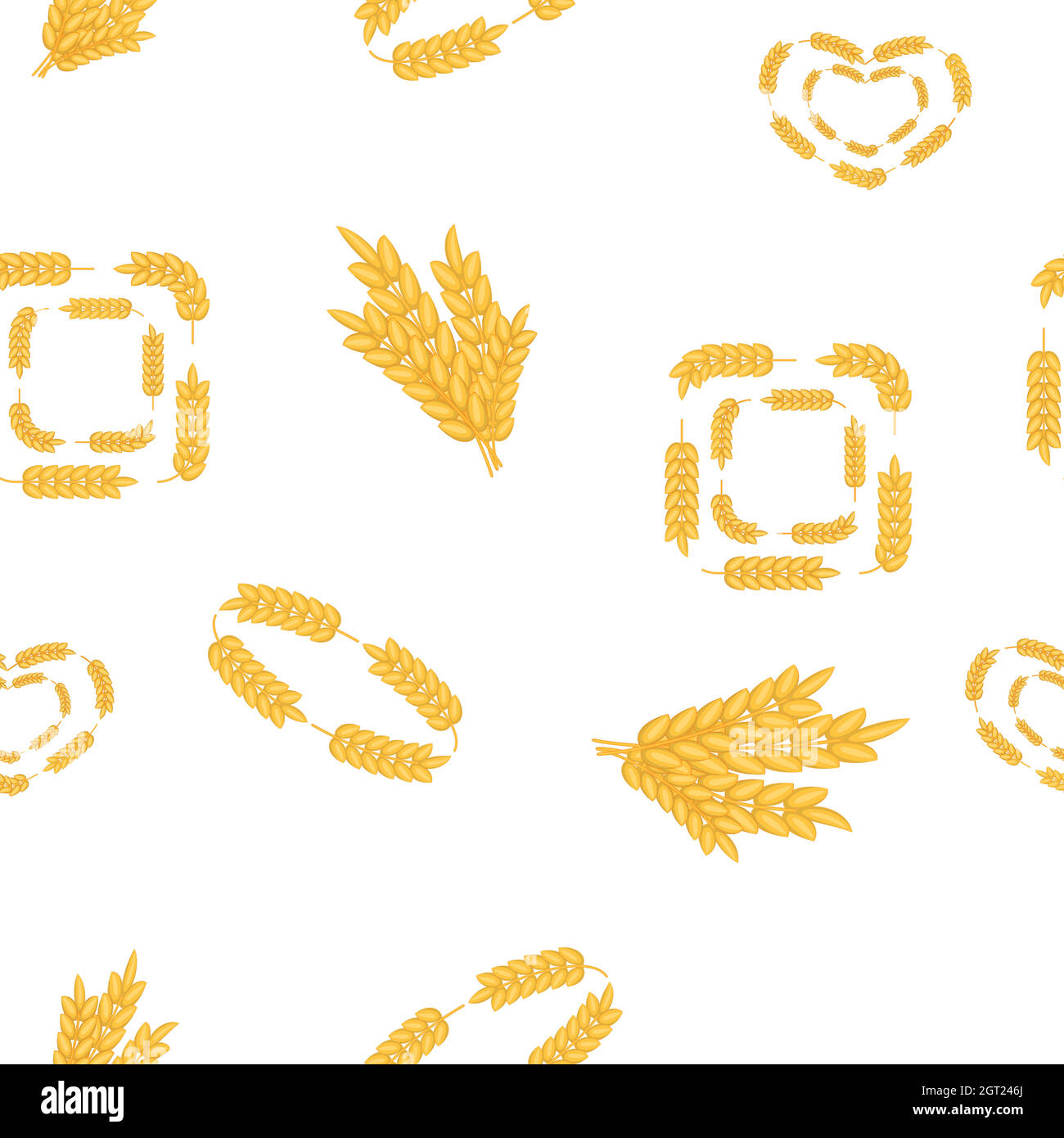 Wheat pattern, cartoon style Stock Vector Image & Art - Alamy