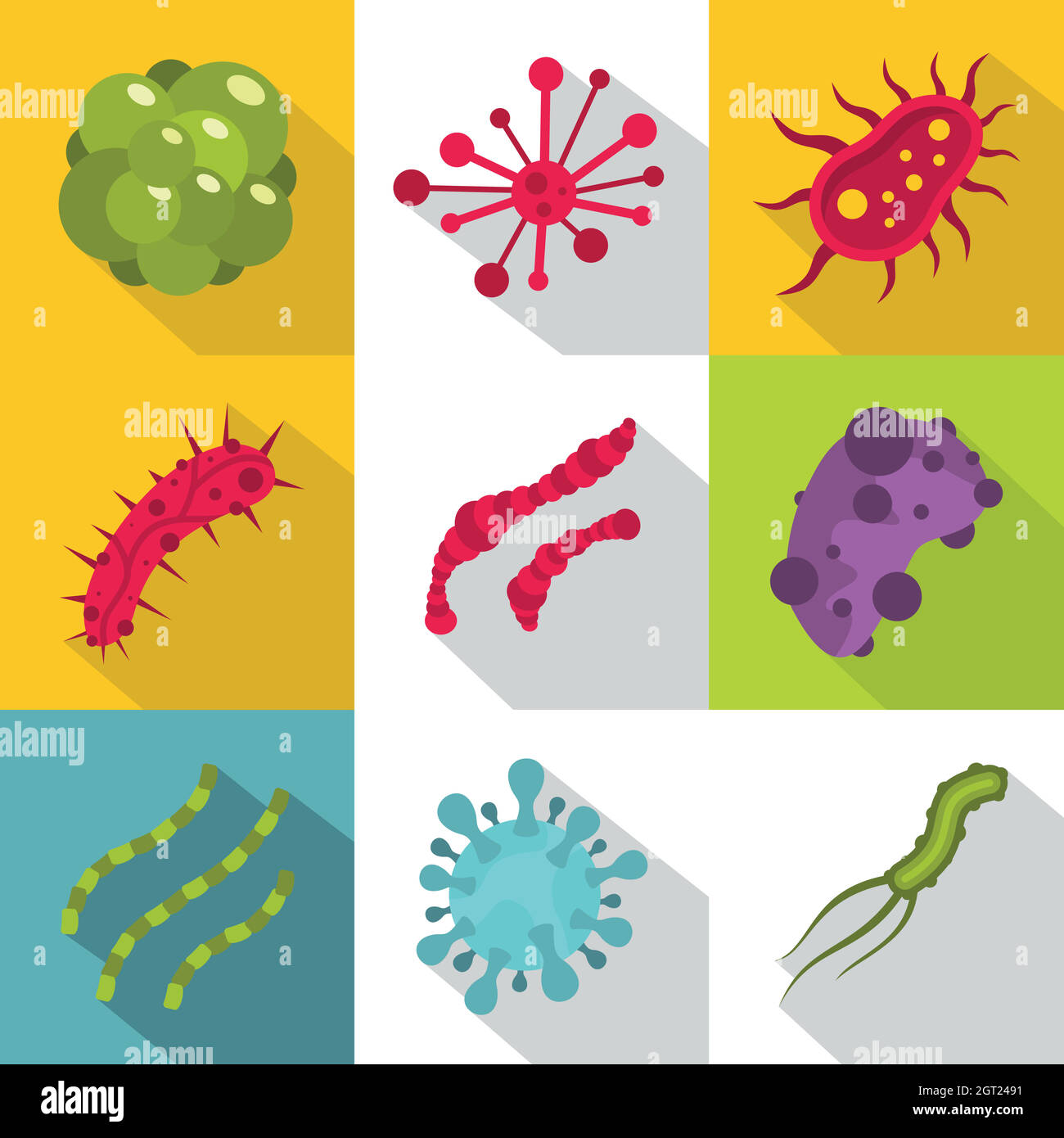 Cells icons set, flat style Stock Vector Image & Art - Alamy