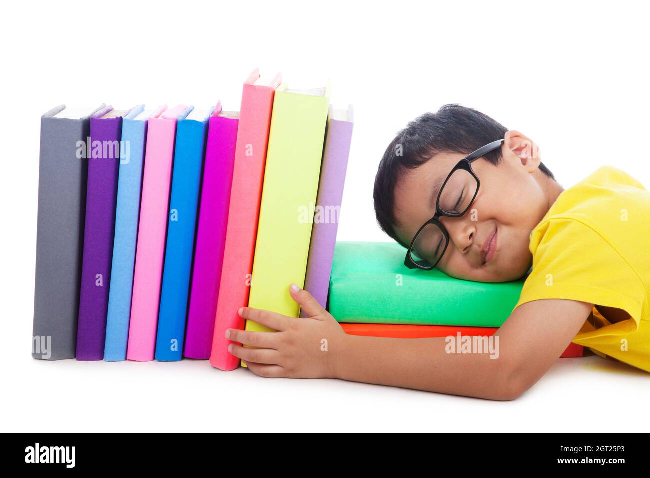 Sleeping over her books hi-res stock photography and images - Alamy
