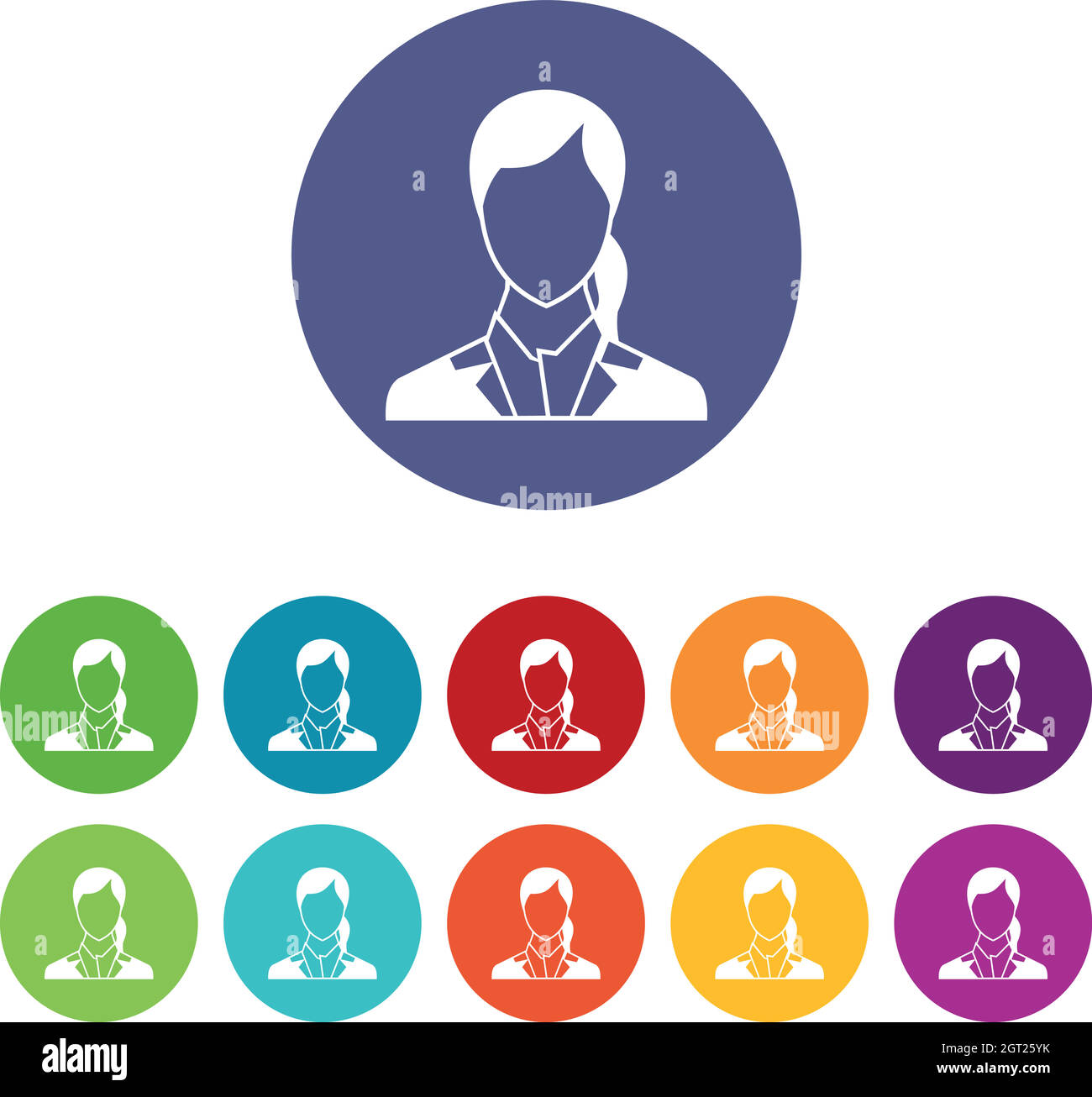 Woman set icons Stock Vector Image & Art - Alamy