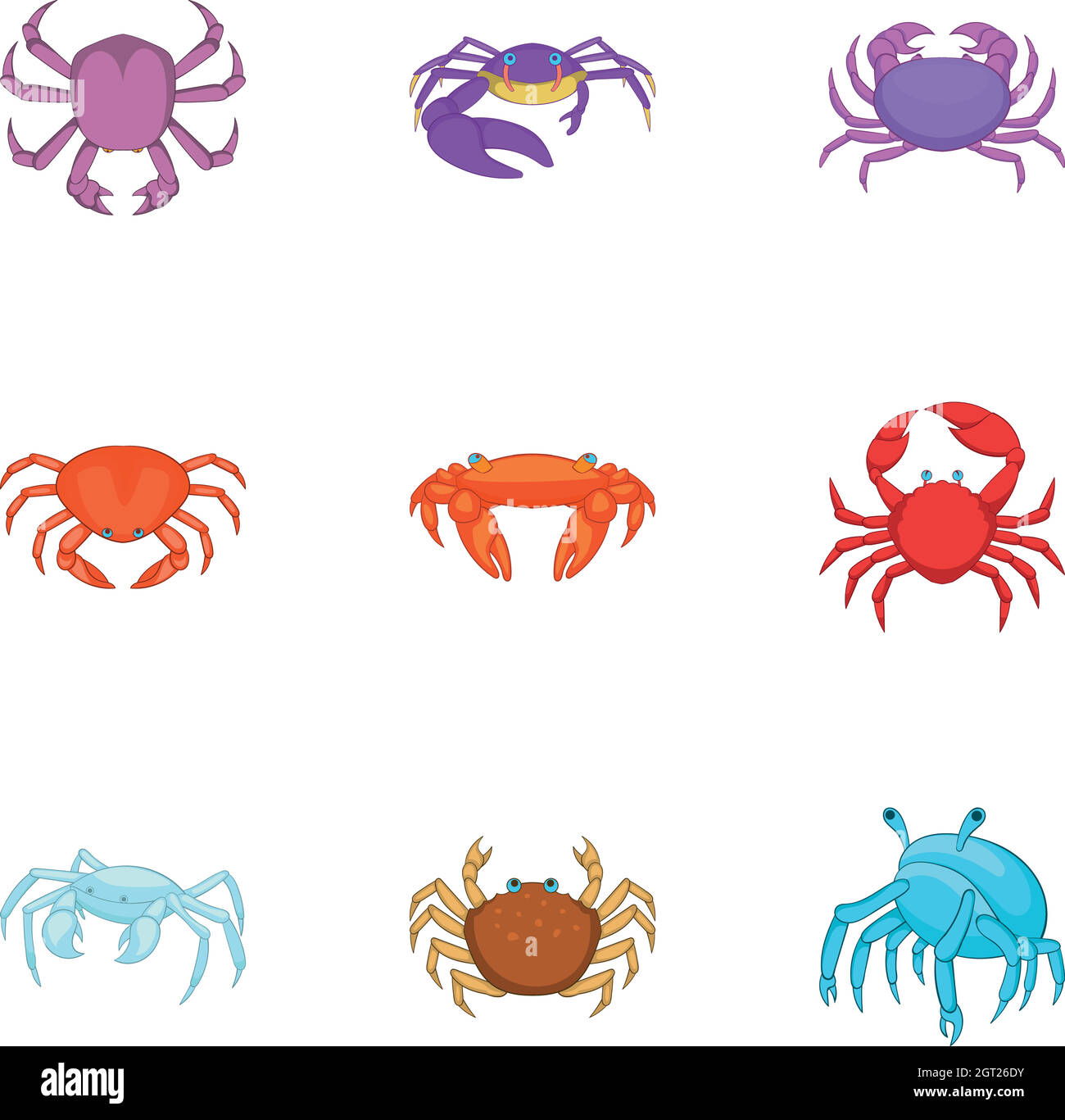 Seafood icons set, cartoon style Stock Vector Image & Art - Alamy