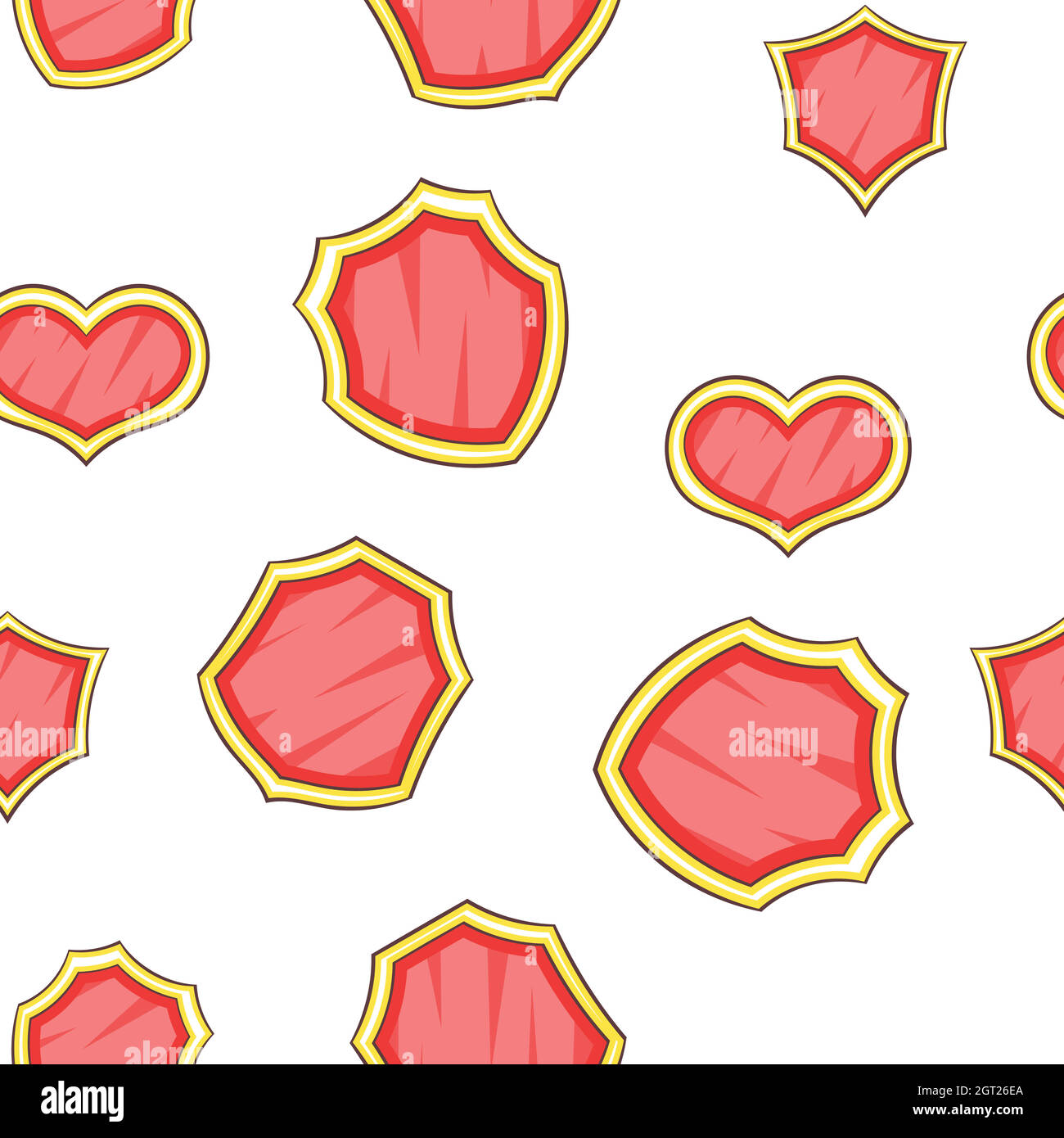 Military shield pattern, cartoon style Stock Vector Image & Art - Alamy