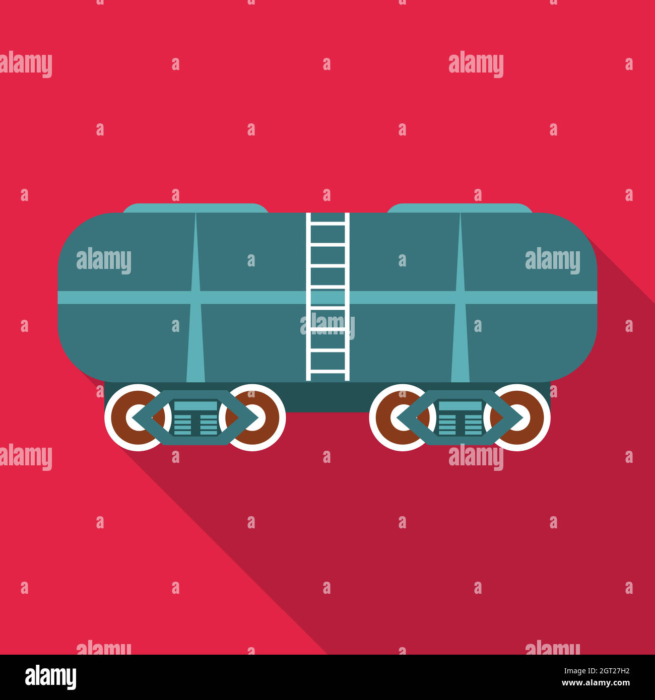 Oil railway tank icon, flat style Stock Vector Image & Art - Alamy