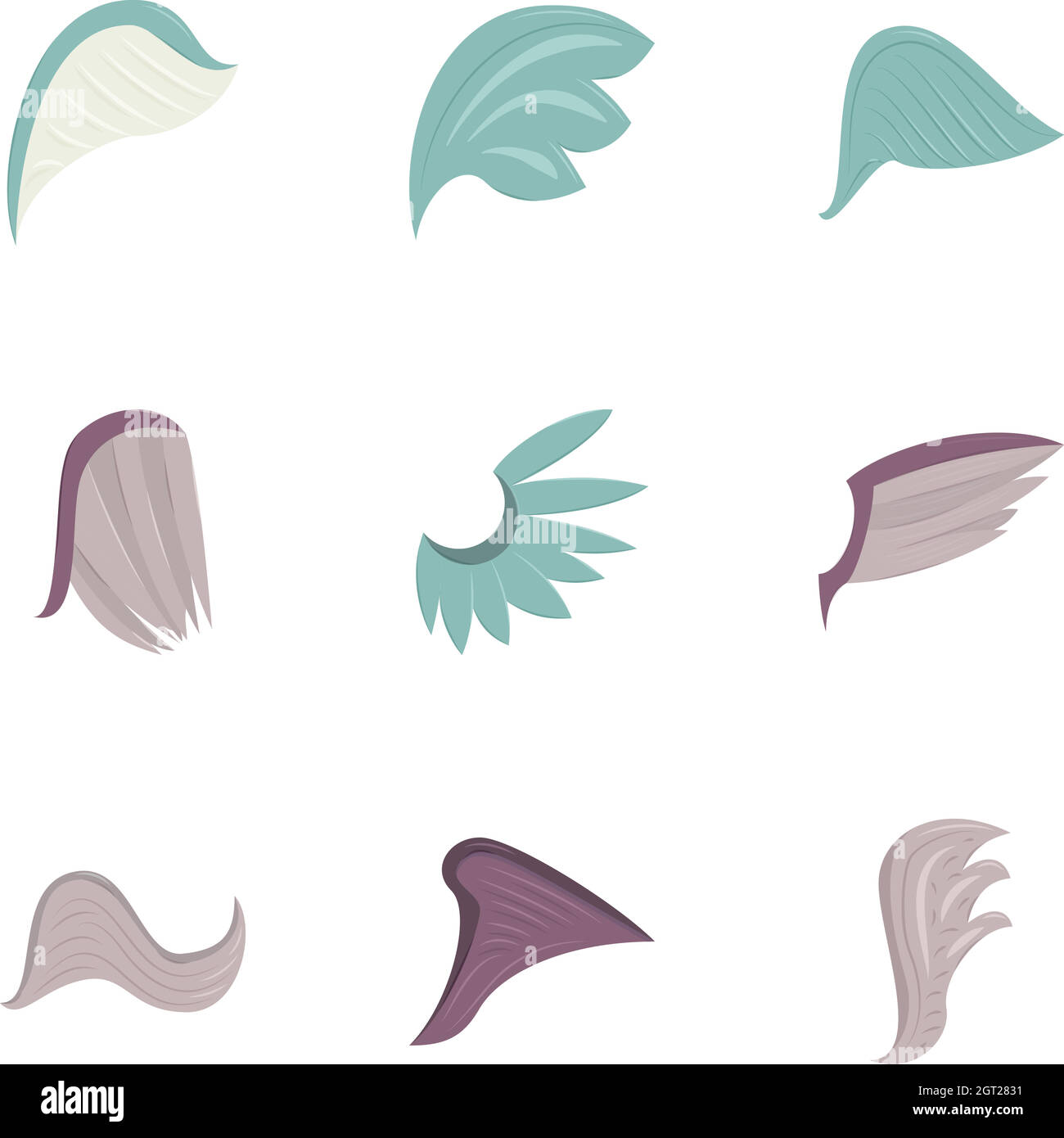 Cartoon angel wings hi-res stock photography and images - Alamy