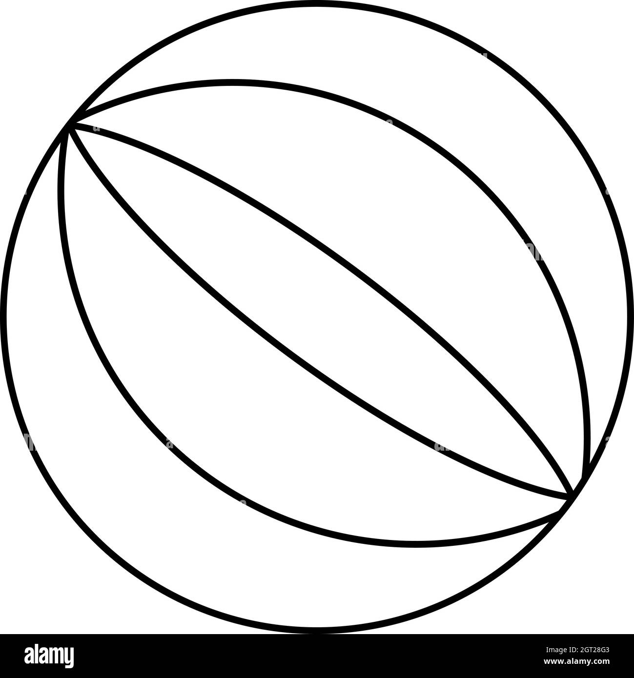 Ball icon, outline style Stock Vector Image & Art - Alamy