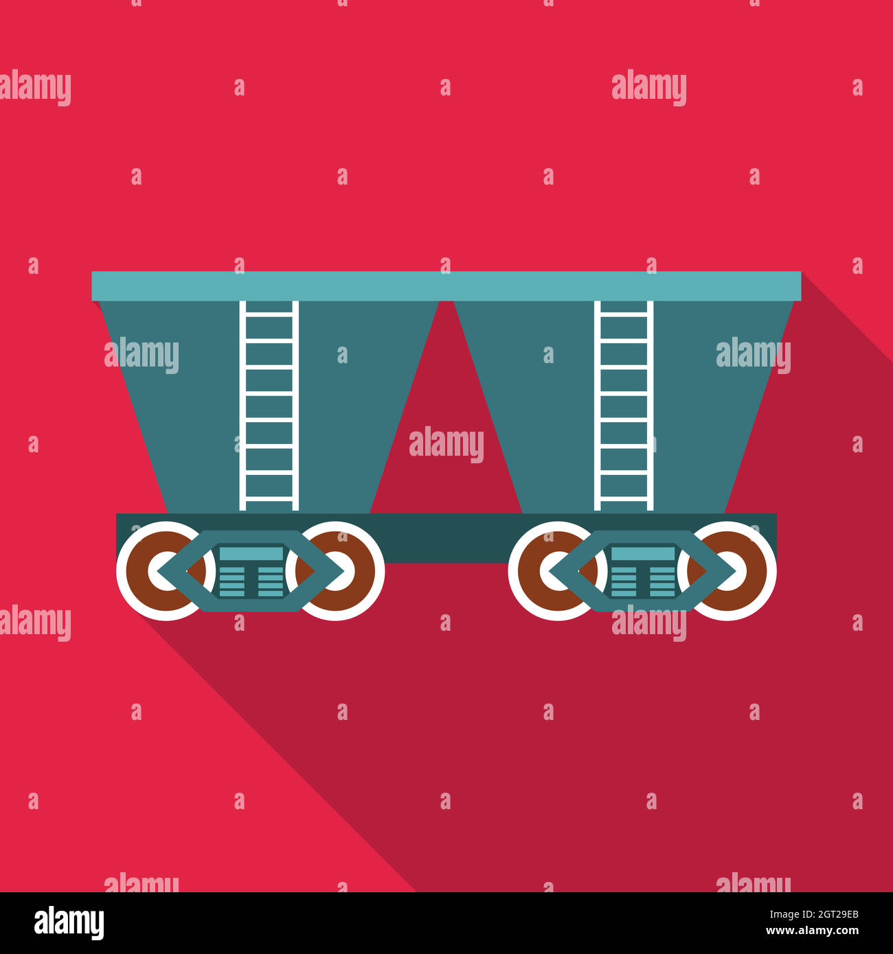 Freight railway line goods Stock Vector Images - Alamy