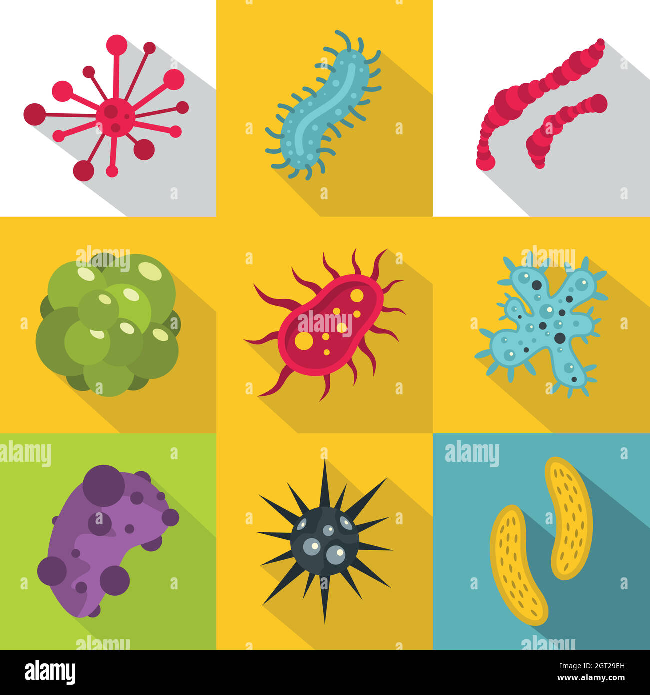 Illness icons set, flat style Stock Vector Image & Art - Alamy