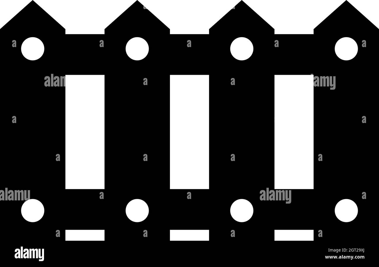 Fence icon, simple style Stock Vector Image & Art - Alamy