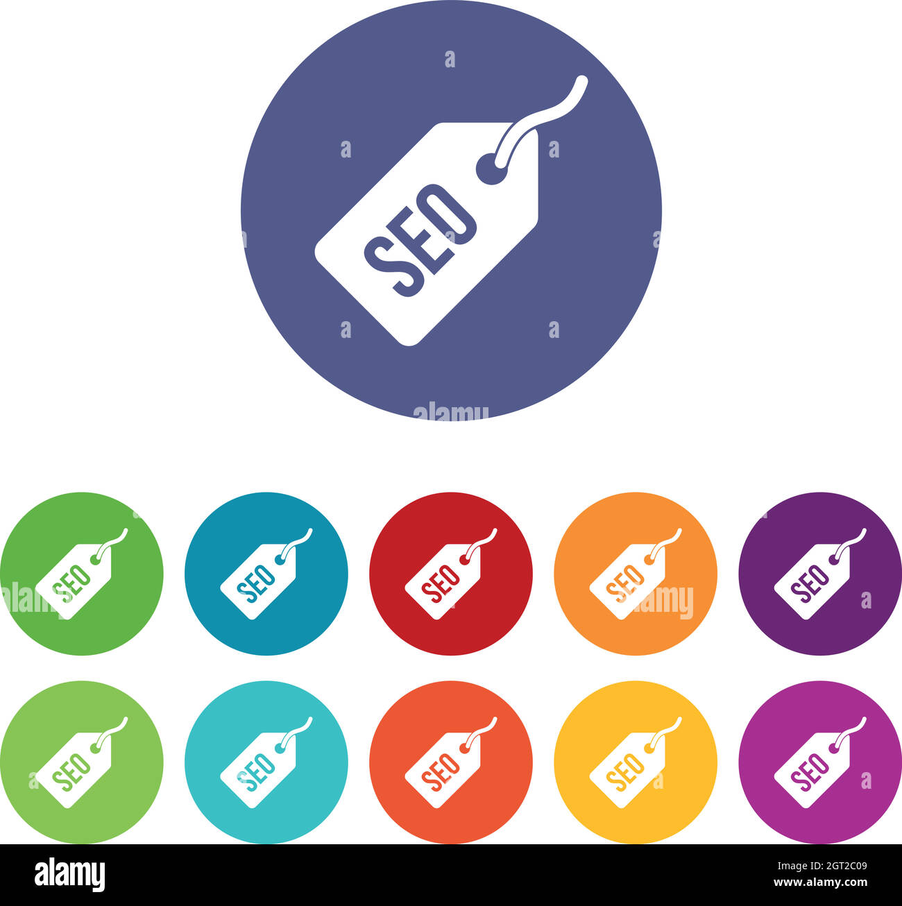 Seo tag set icons Stock Vector Image & Art - Alamy
