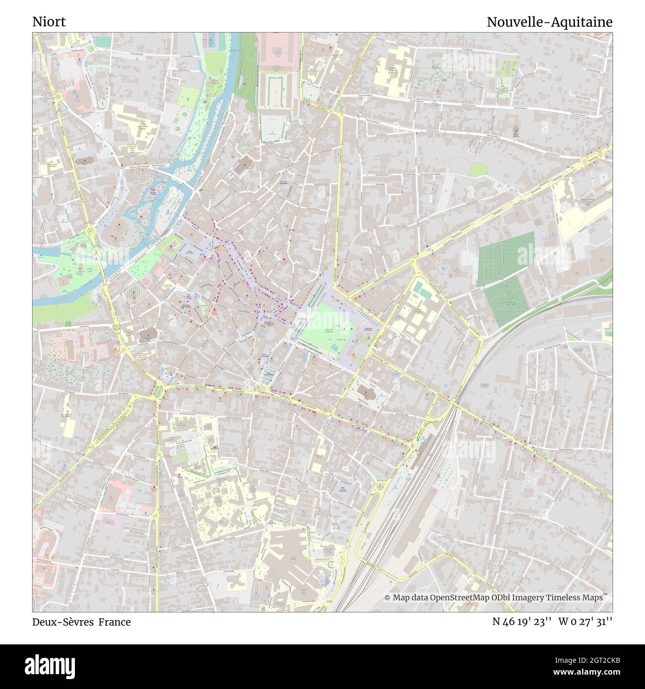 Niort map Cut Out Stock Images & Pictures - Alamy