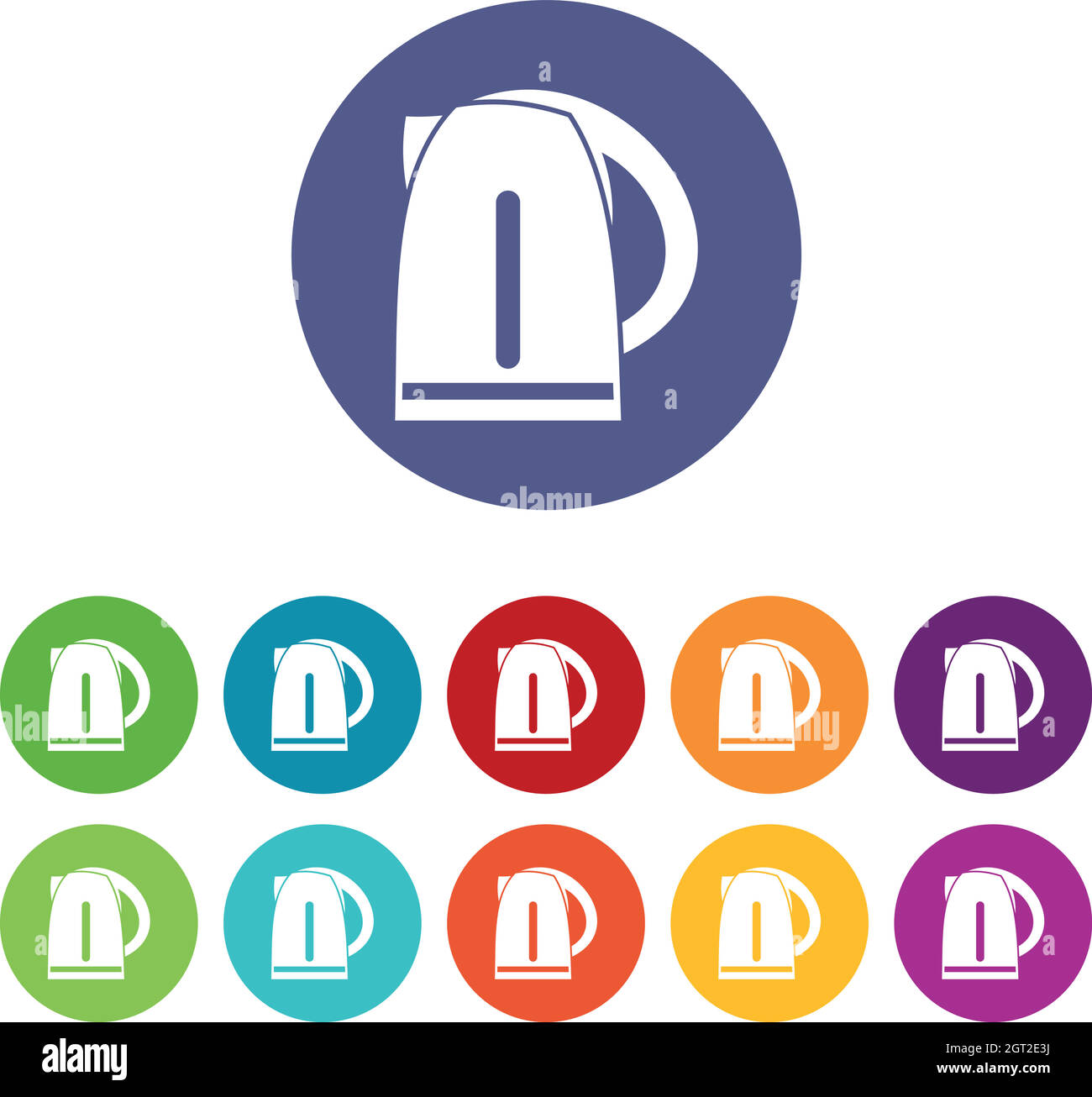 Electric kettle set icons Stock Vector Image & Art - Alamy