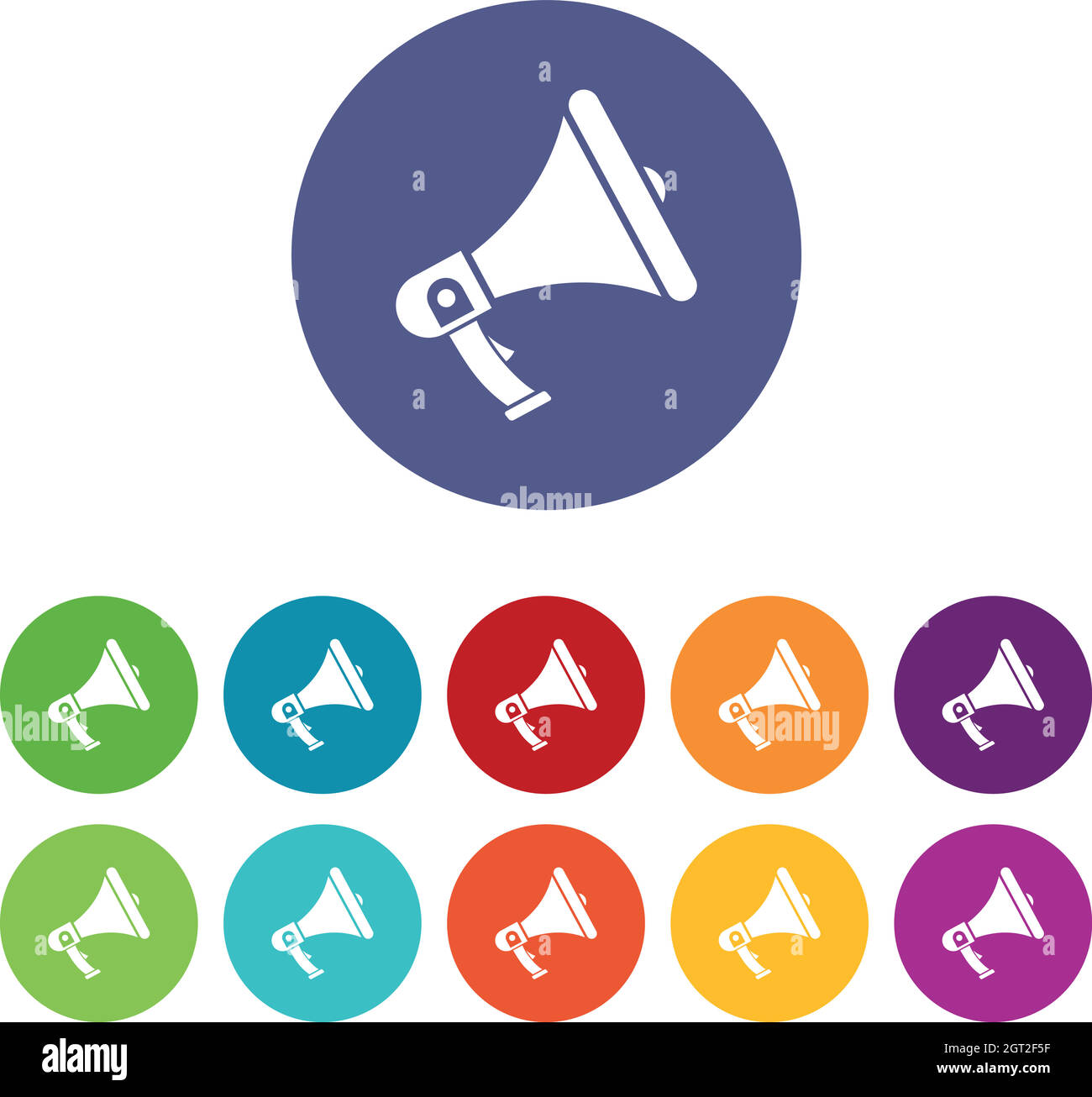 Megaphone icons set announcement Stock Vector Images - Alamy