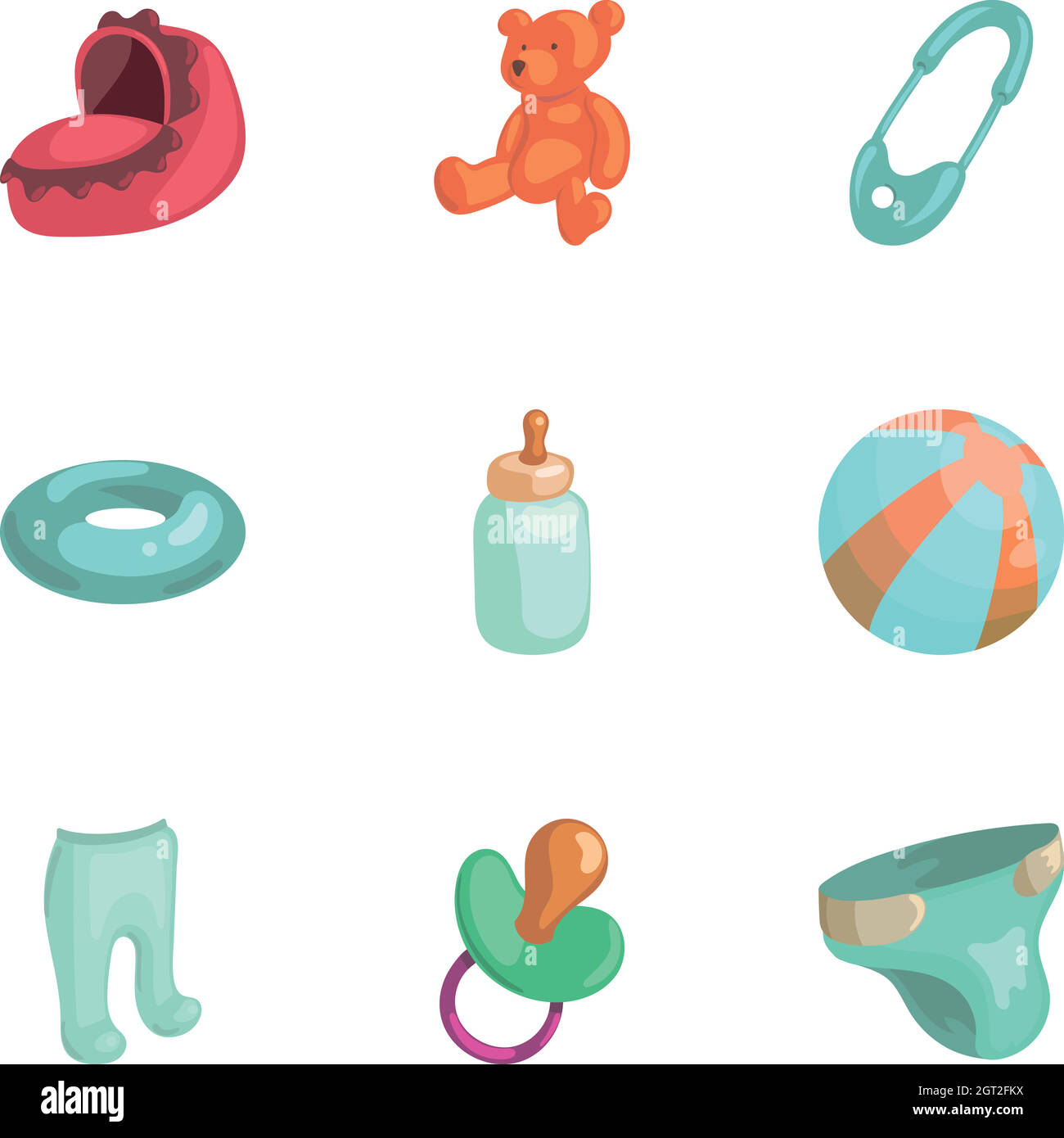 Baby girl bath Stock Vector Images - Alamy