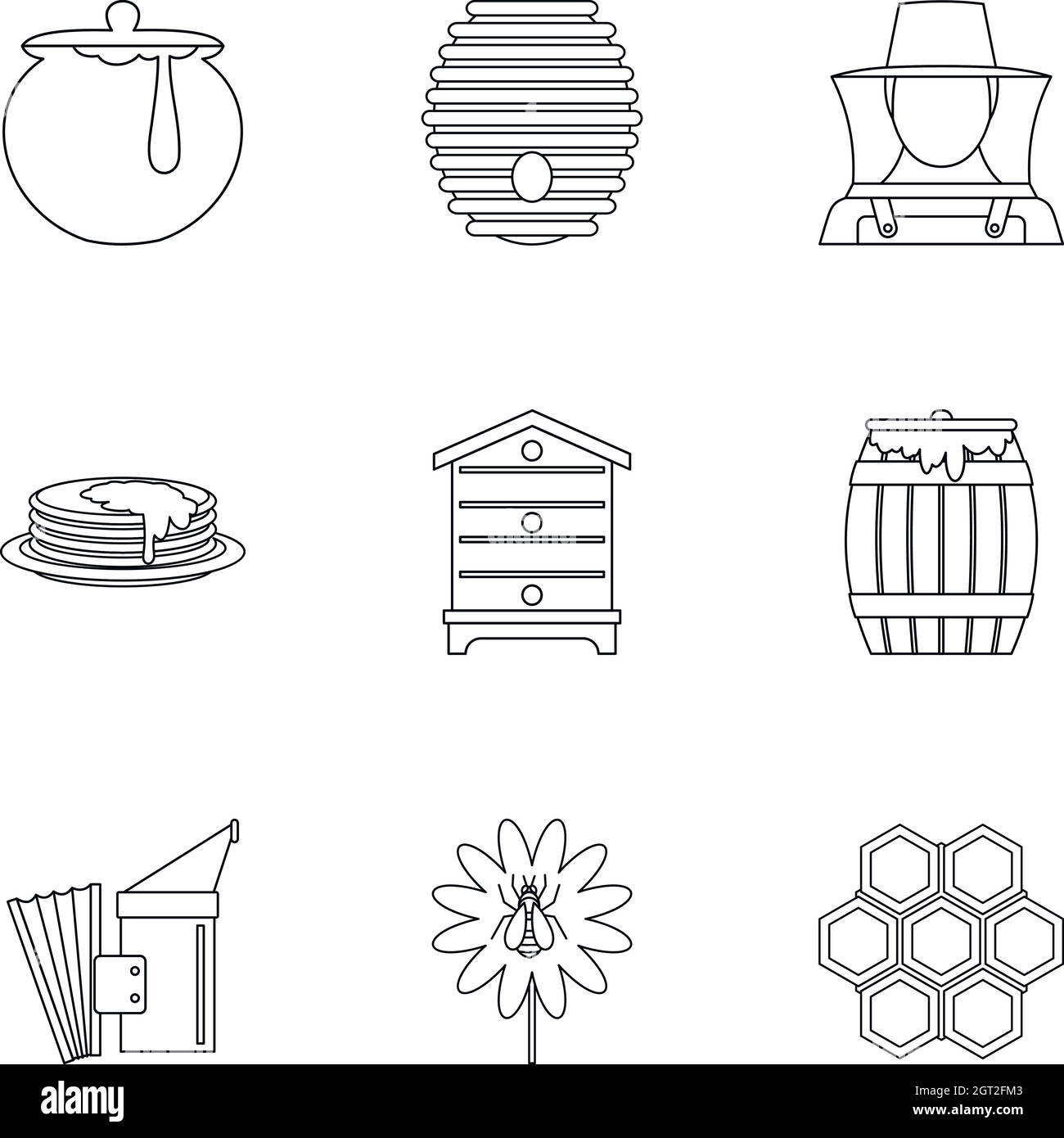 Honey illustration Stock Vector Images - Alamy