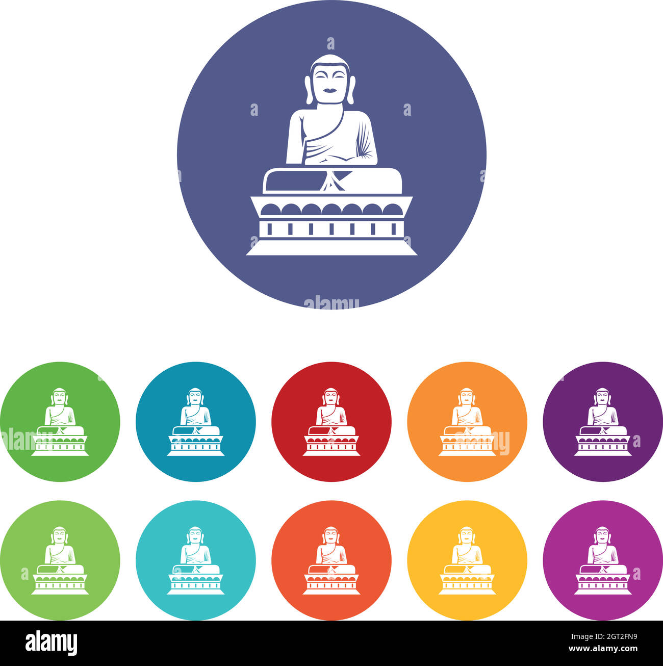 Beautiful statue buddha Stock Vector Images - Alamy