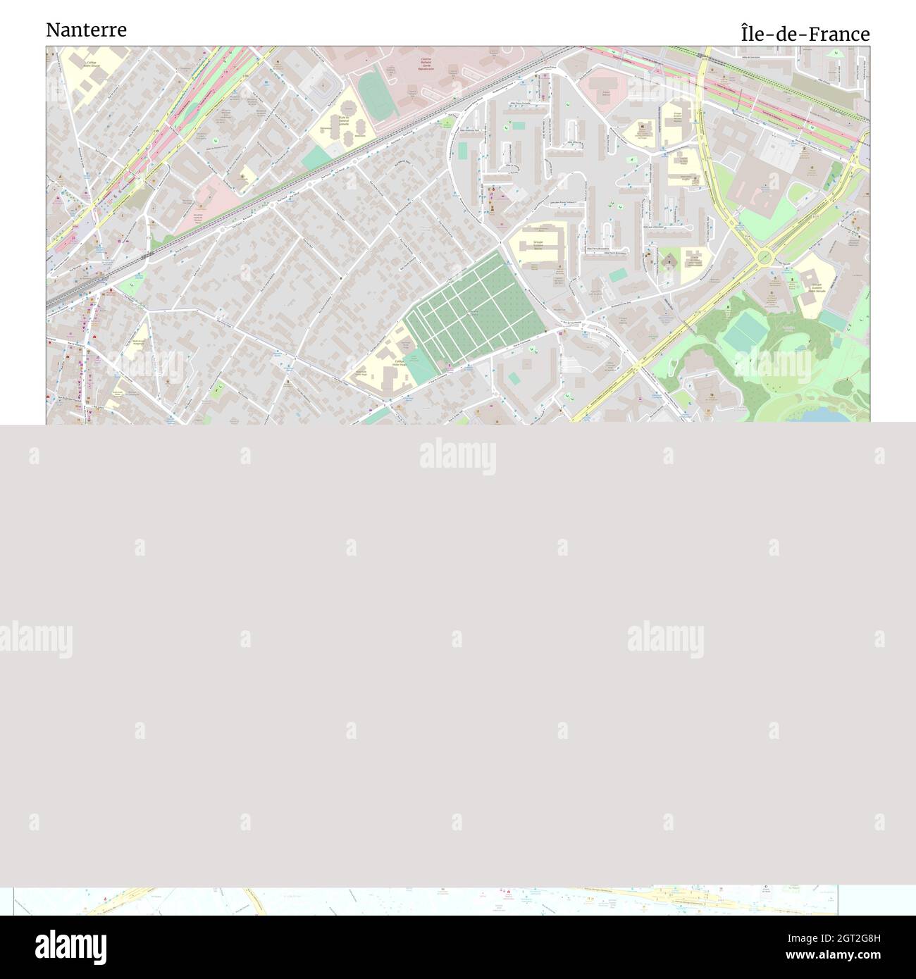 Nanterre map hi-res stock photography and images - Alamy