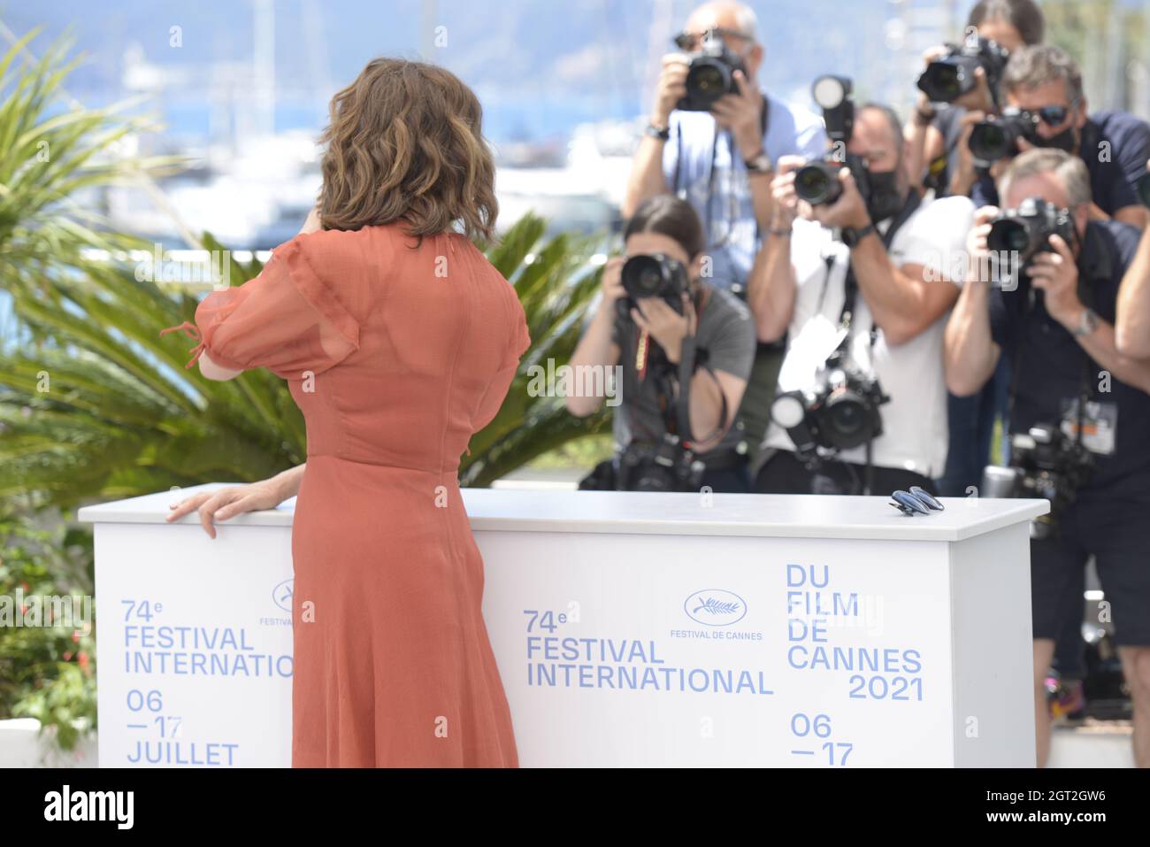 ALINE photocall at the 74th Cannes Film Festival 2021. Cannes, France ...