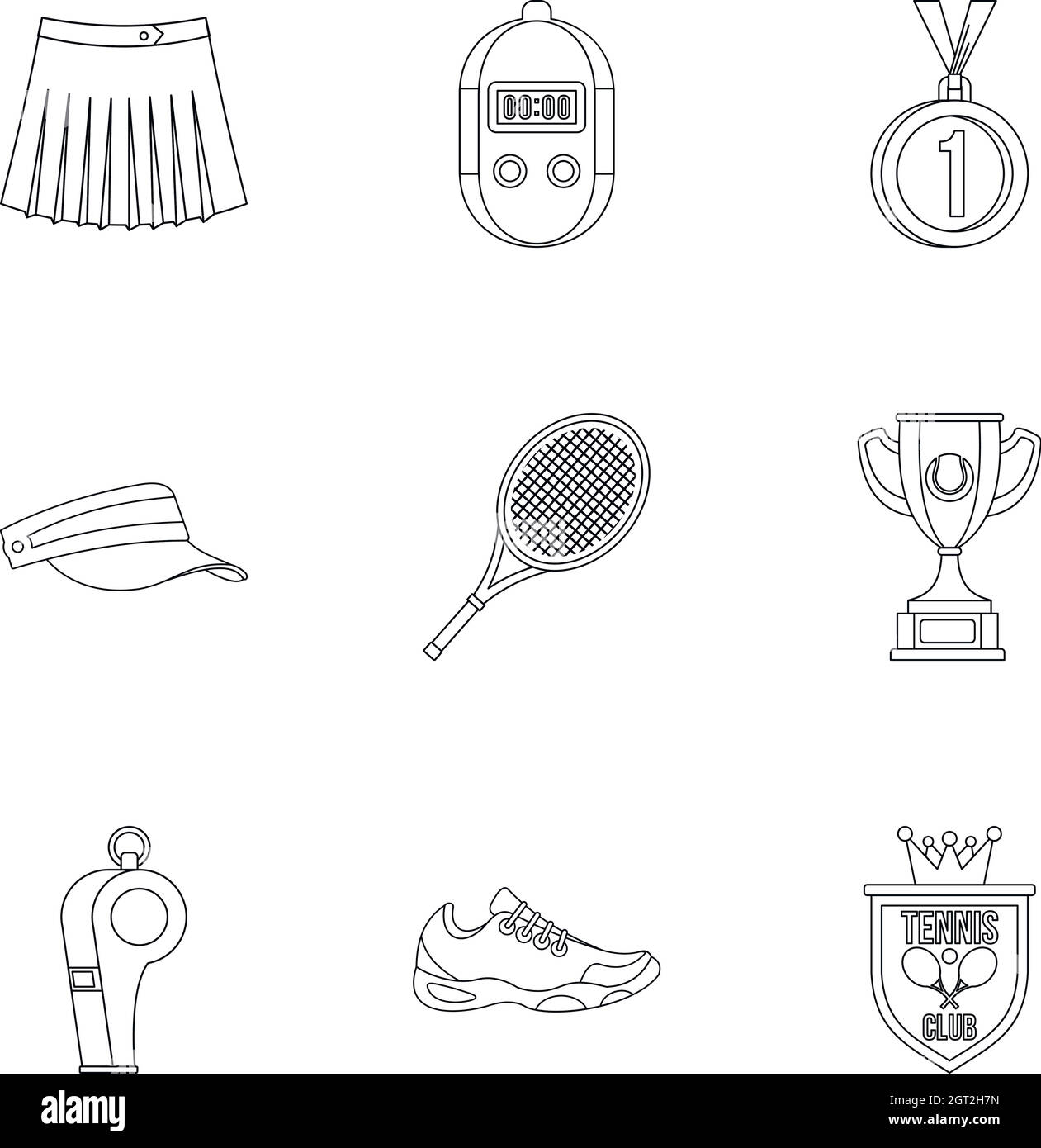 Tennis shoes sign Stock Vector Images - Alamy