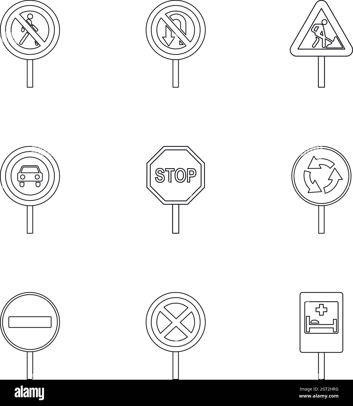 Stopping signal Stock Vector Images - Alamy